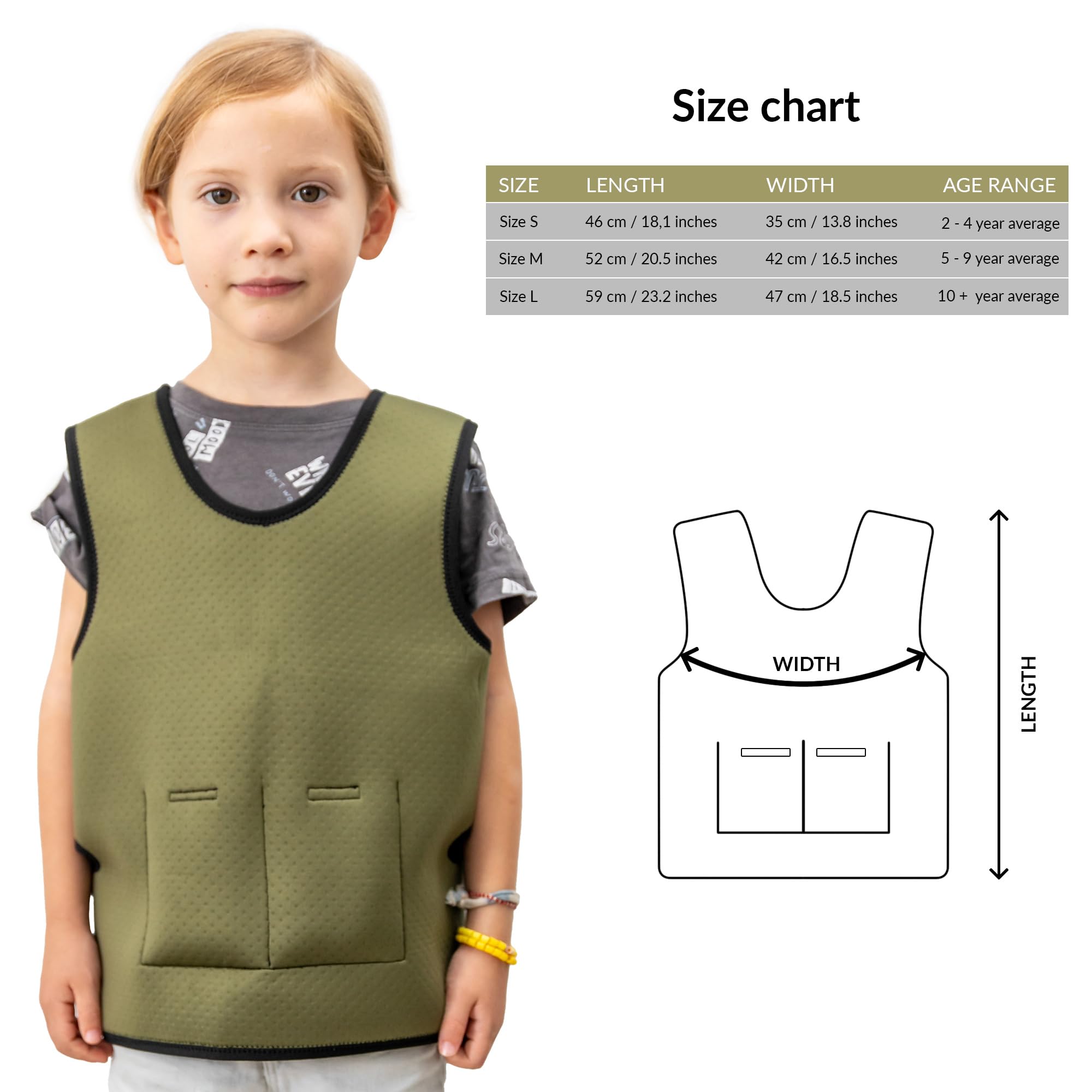 Snapklik.com : Weighted Vest For Kids Adjustable Weighted Vest ...