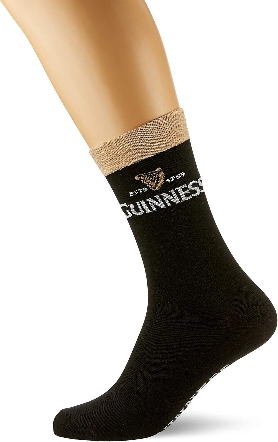 Guinness Official Merchandise Signature Pint Men's Socks Black One Size ...
