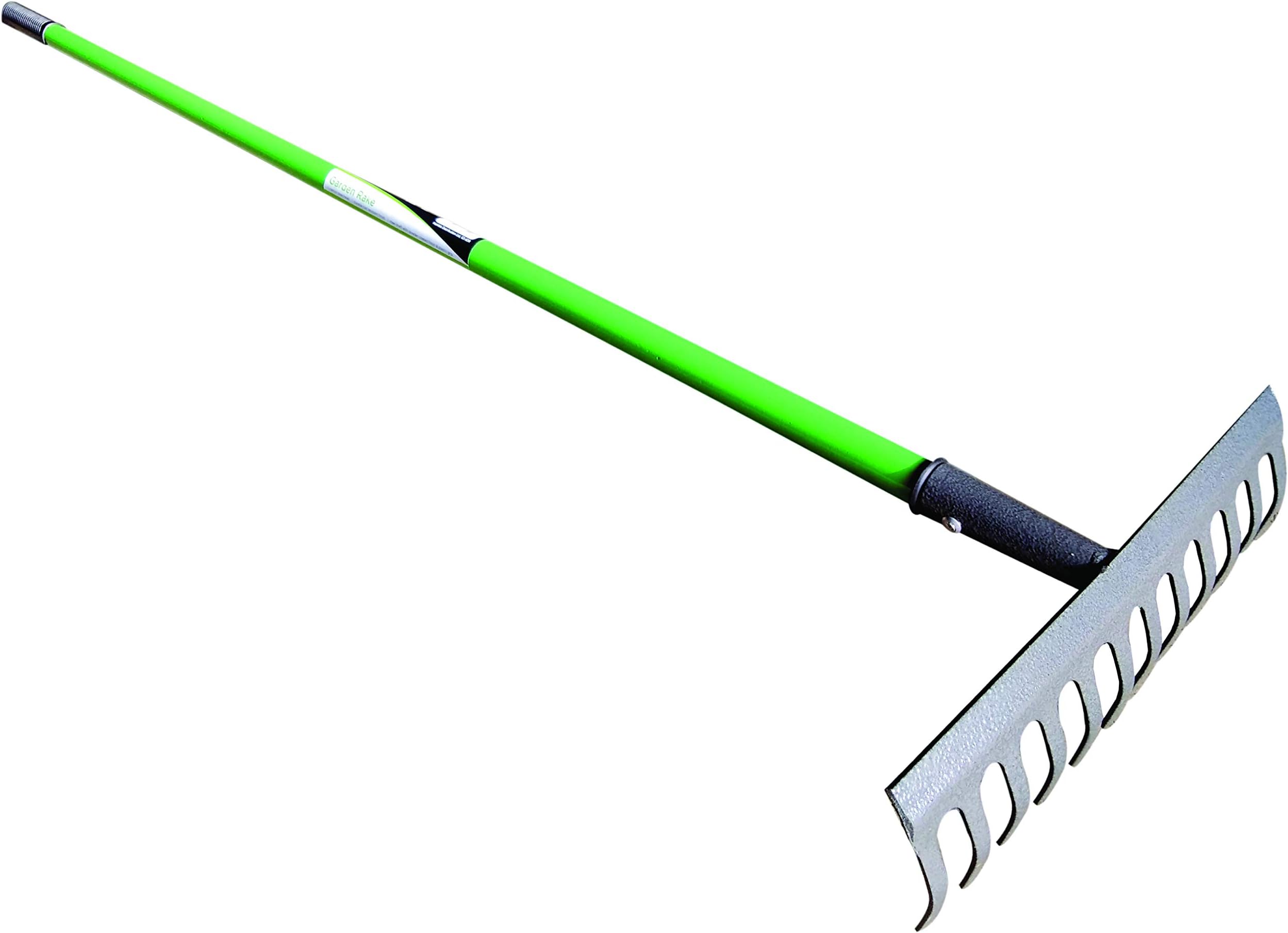 Green Blade BB-GR101 12-Teeth Carbon Steel Garden Rake with PVC Grip ...
