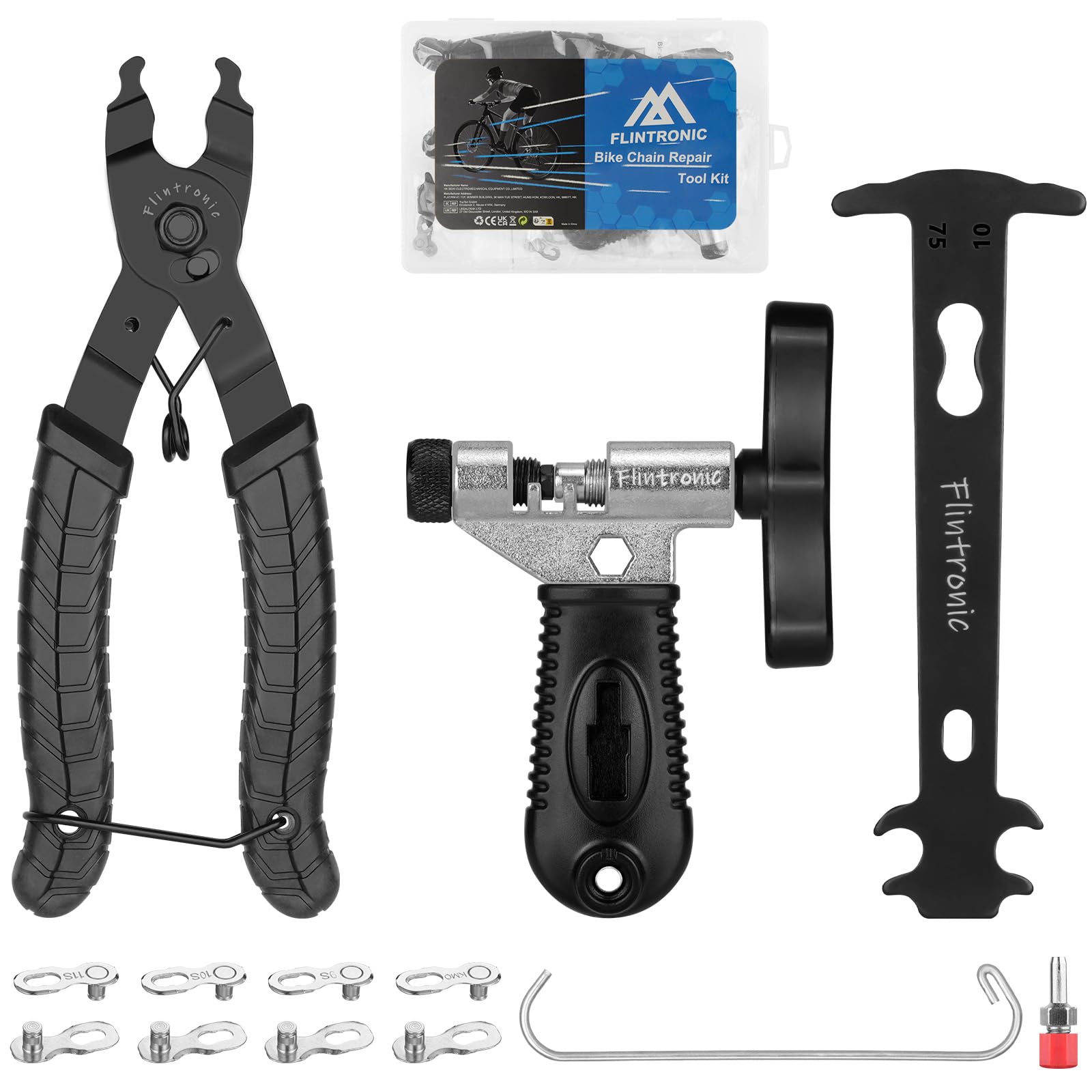 flintronic Bike Chain Tools Set, 4-in-1 Cycling Chain Tool Kit, Bike ...