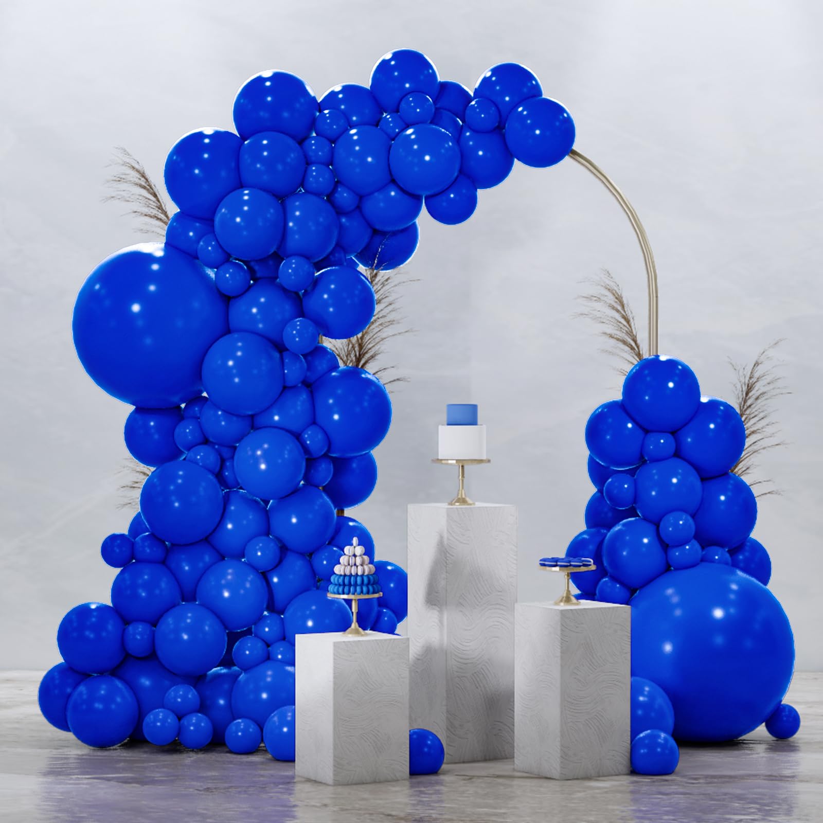 Snapklik.com : Royal Blue Balloons 92pcs Different Sizes Pack Of 18 12 ...