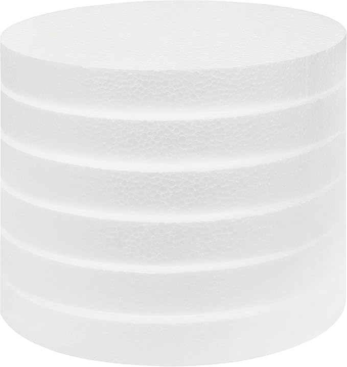 Belle Vous Polystyrene Round Stand (Pack of 6) – Diameter 20 cm ...
