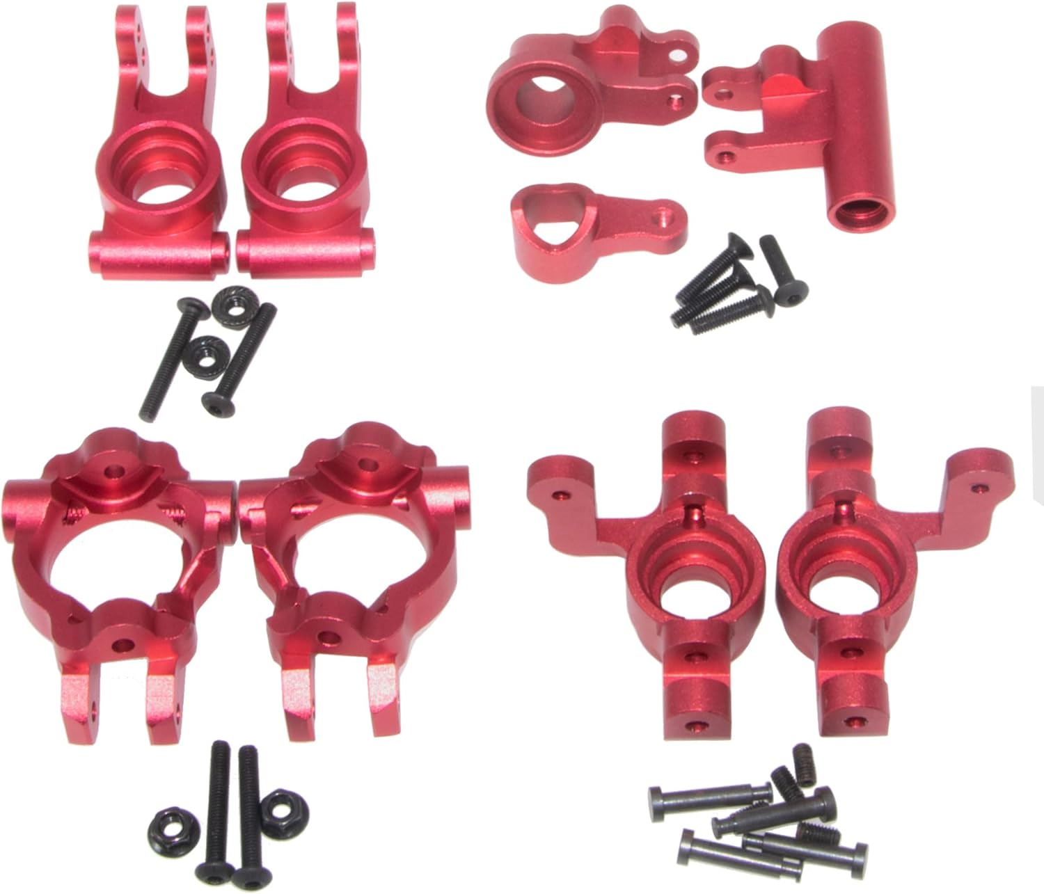 Amazon.com: Upgrade Compatible with 1/10 Losi Steering Blocks Caster Stub Axle Carriers ...