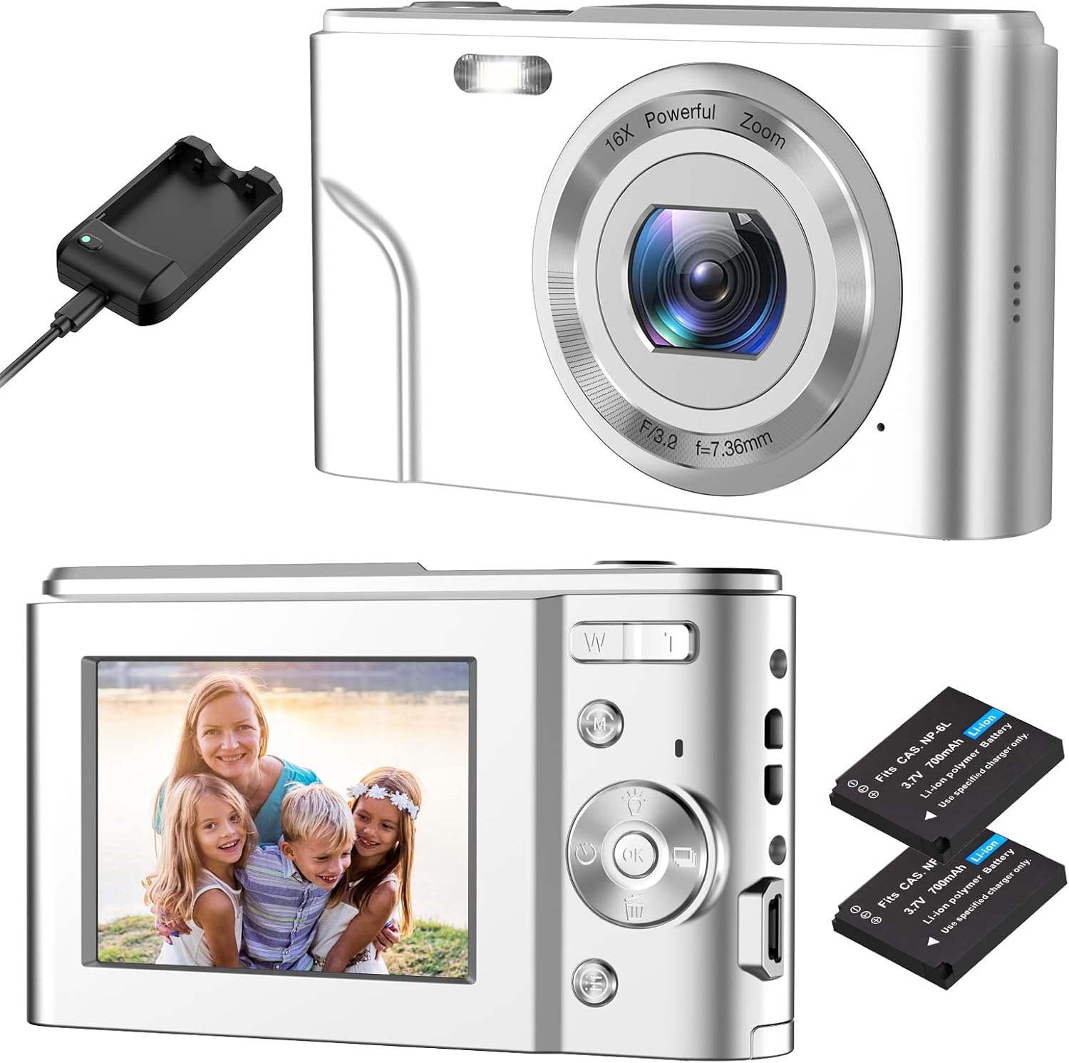 Amazon.com : Digital Camera, HUMIDIER FHD 1080P 36MP 16X Digital Zoom ...