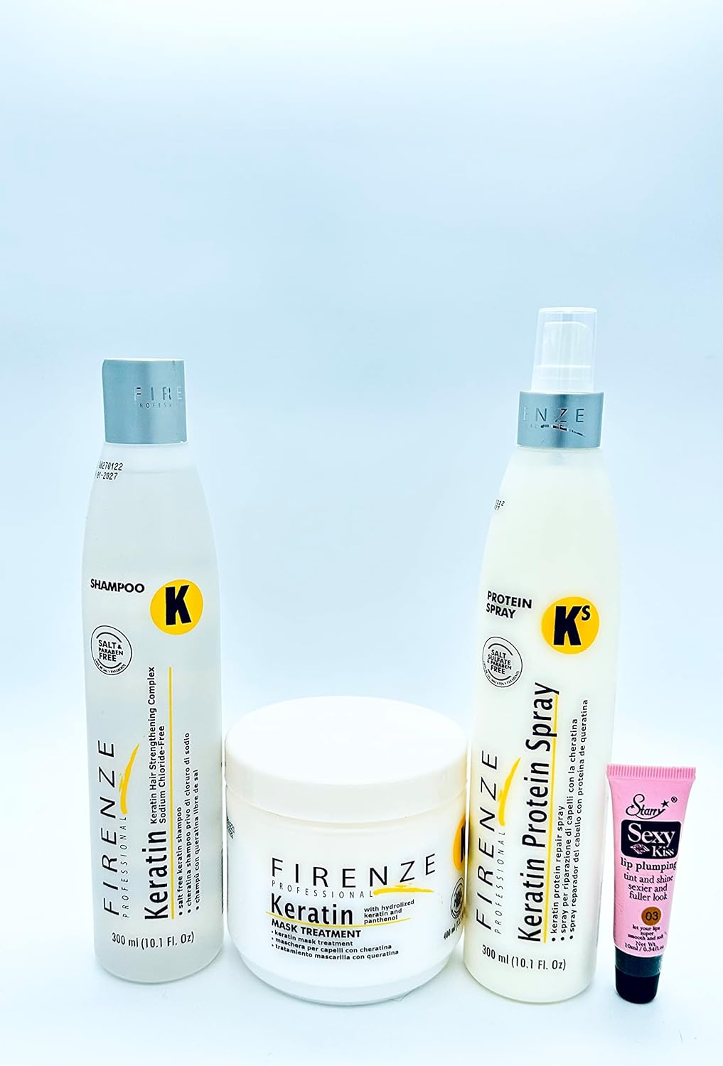 Amazon.com: Firenze Professional Keratin Shampoo 10.1fl oz, Mask 13.5 ...