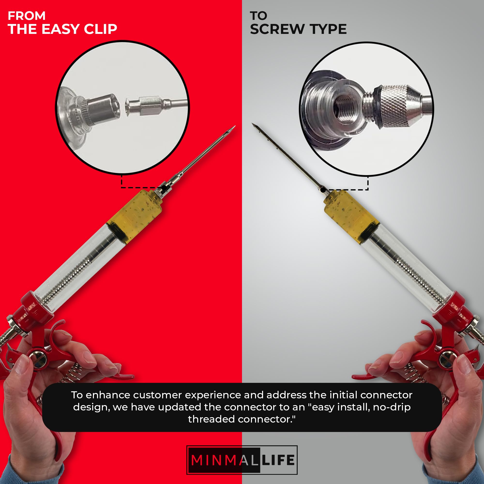 Snapklik.com : Meat Injector Syringe Kit - Food Syringe, Marinade ...