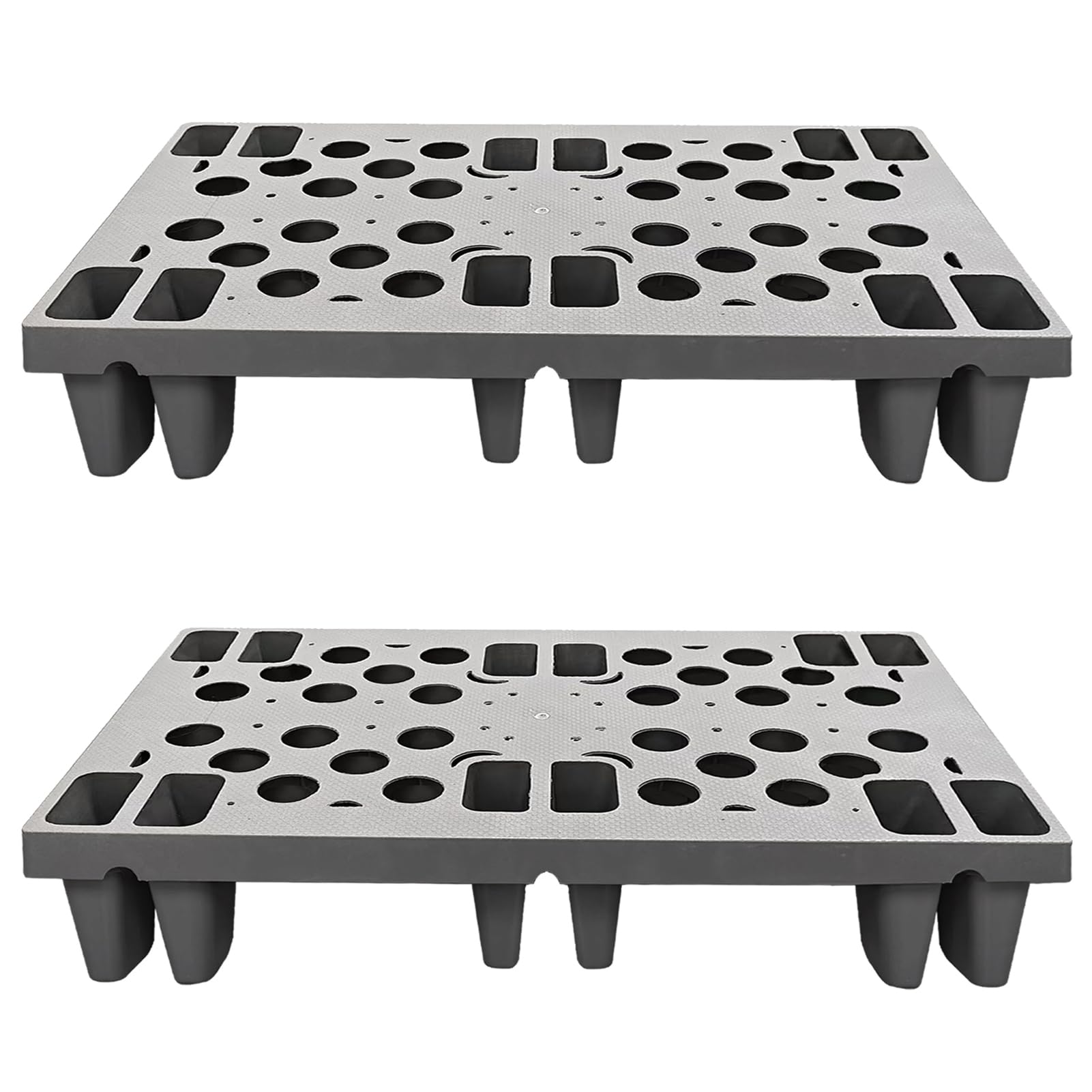 Amazon.com: 2 Pcs Plastic Pallets, Lightweight Waterproof Plastic Floor ...