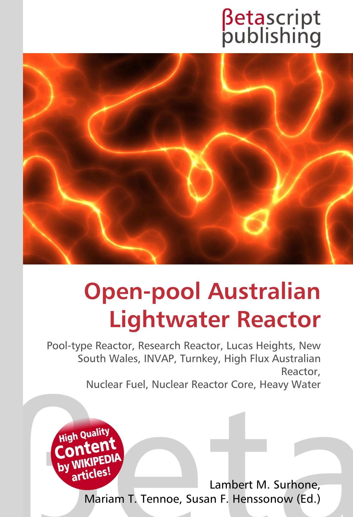 Open Pool Australian Lightwater Reactor Pool Type Reactor Research ...