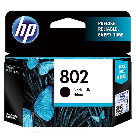 HP 802 Small Ink Cartridge - Black : Amazon.in: Computers & Accessories