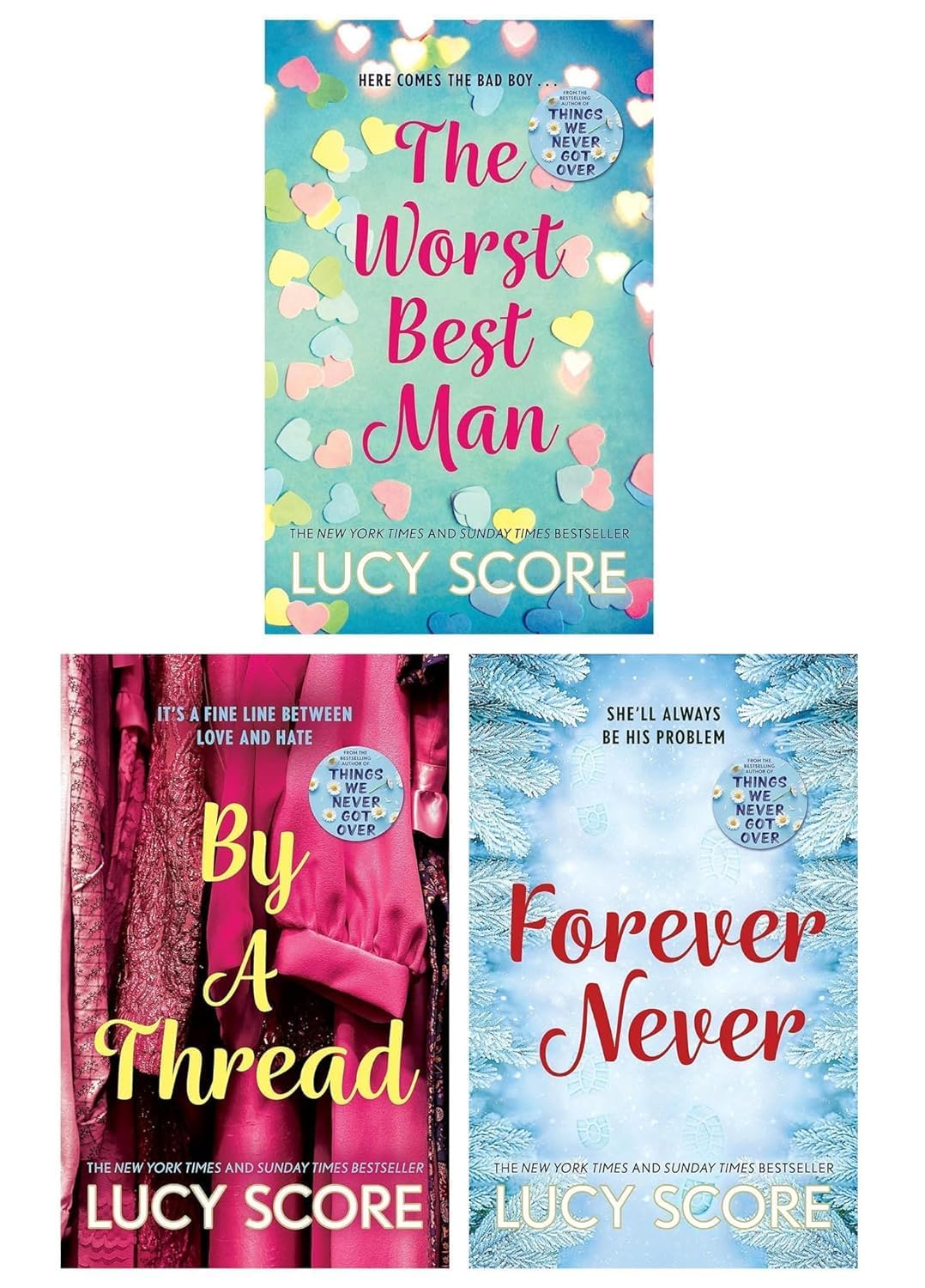 Lucy Score Collection 3 Books Set (The Worst Best Man, By a Thread ...