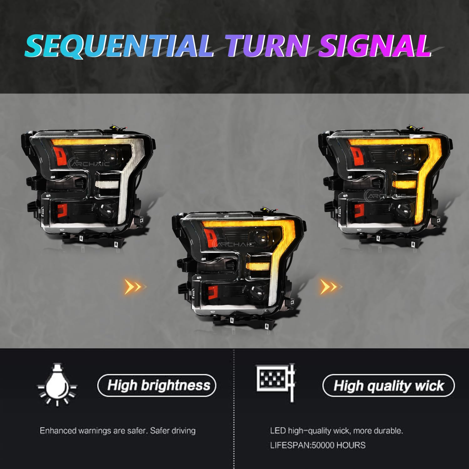 Snapklik.com : LED Headlights Assembly Compatible