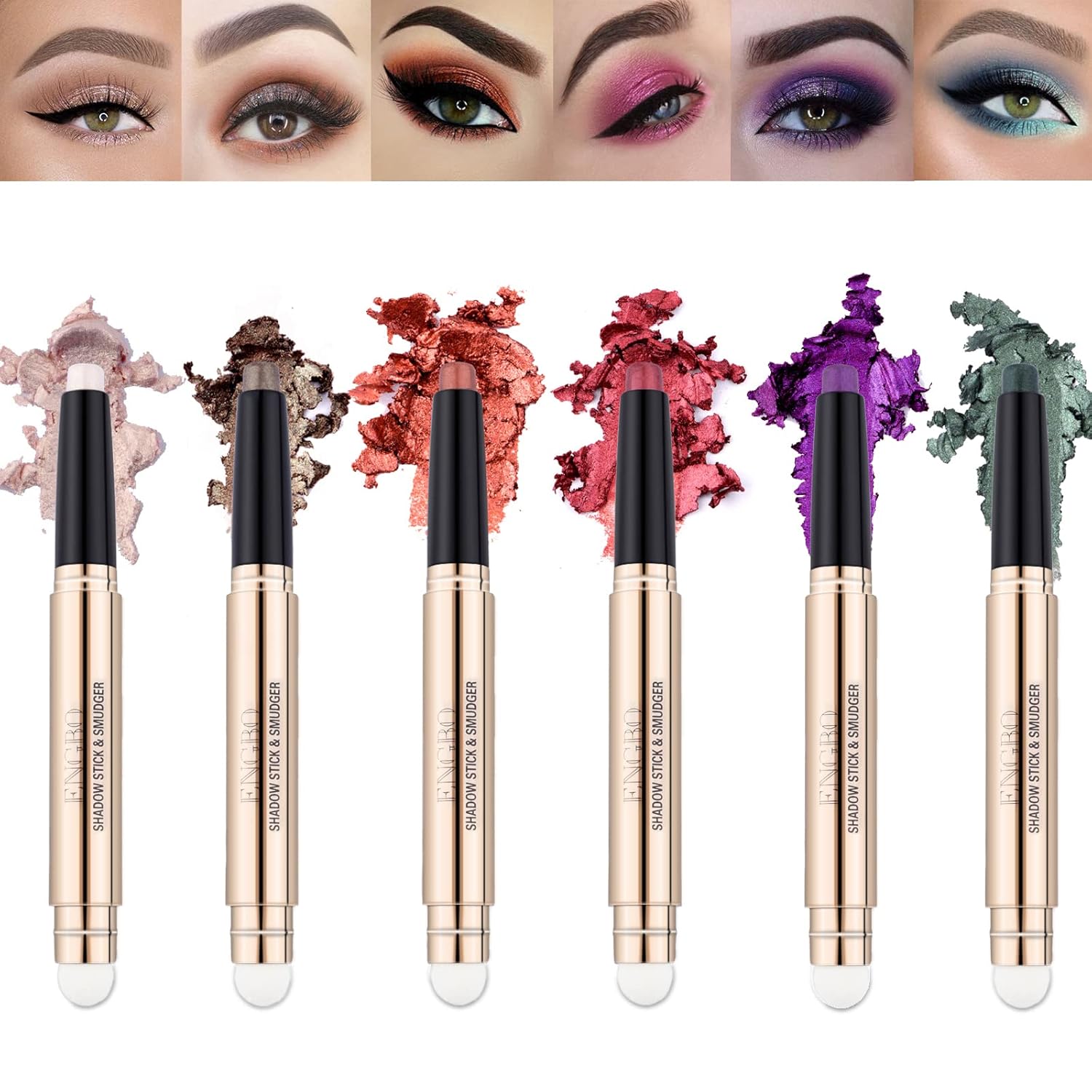 Rechoo Eyeshadow Stick Eye Shadow Pencil Double Ended Rotatable ...