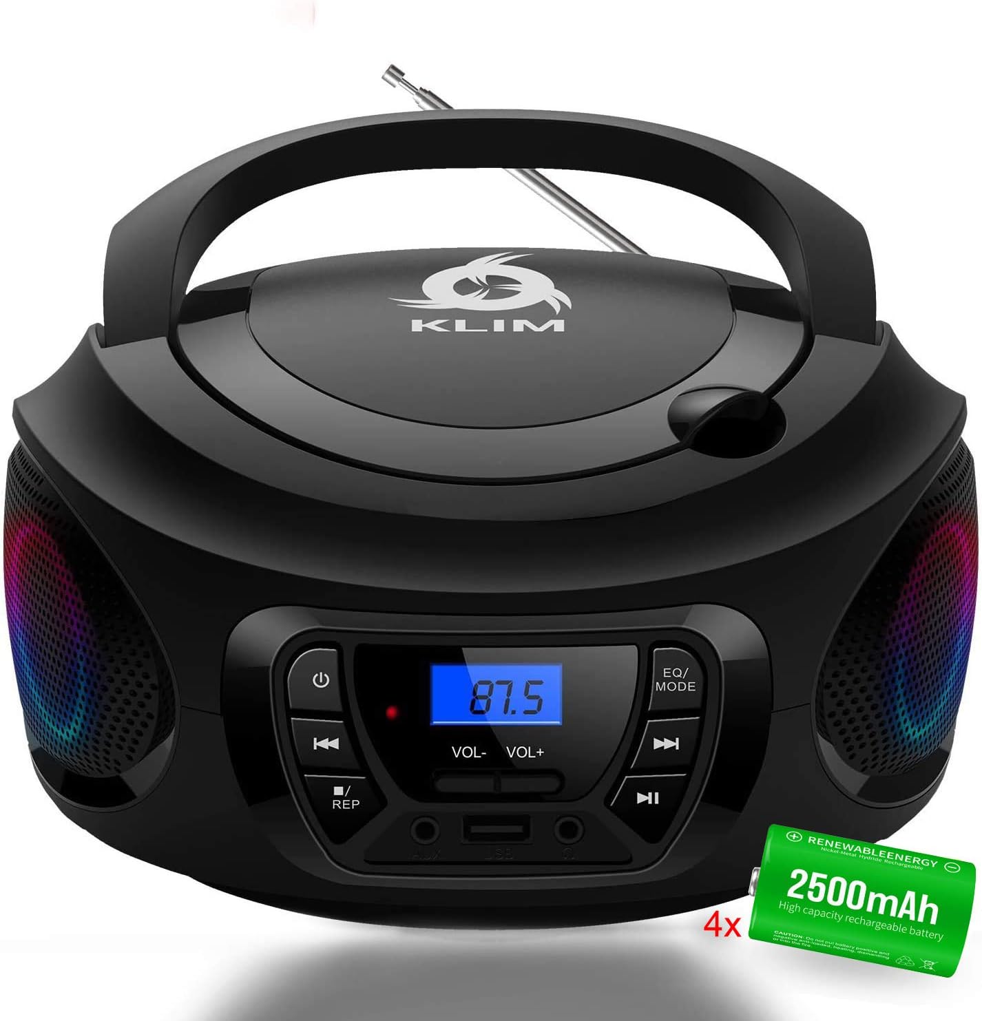Amazon.com: Craig CD6925 Portable Top-Loading Stereo CD Boombox with AM ...
