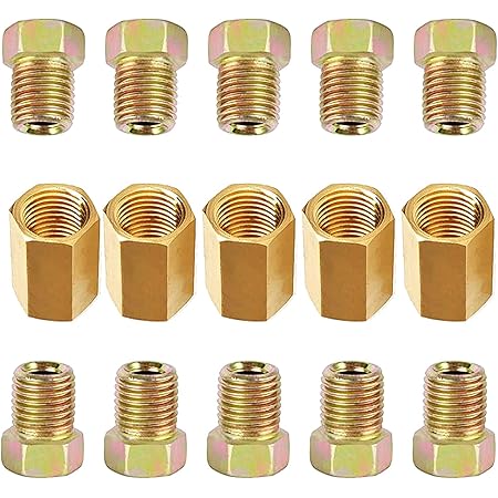 Amazon.com: The Stop Shop Inverted Flare Brake Line Union for 1/4" tube ...