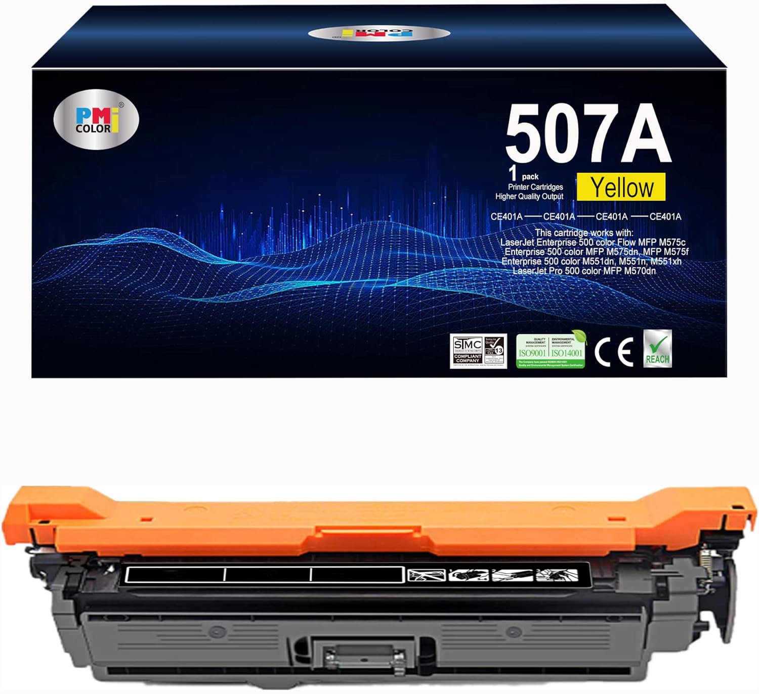 Amazon.com: 507A Yellow Toner Cartridge Replacement for HP 507A CE402A ...