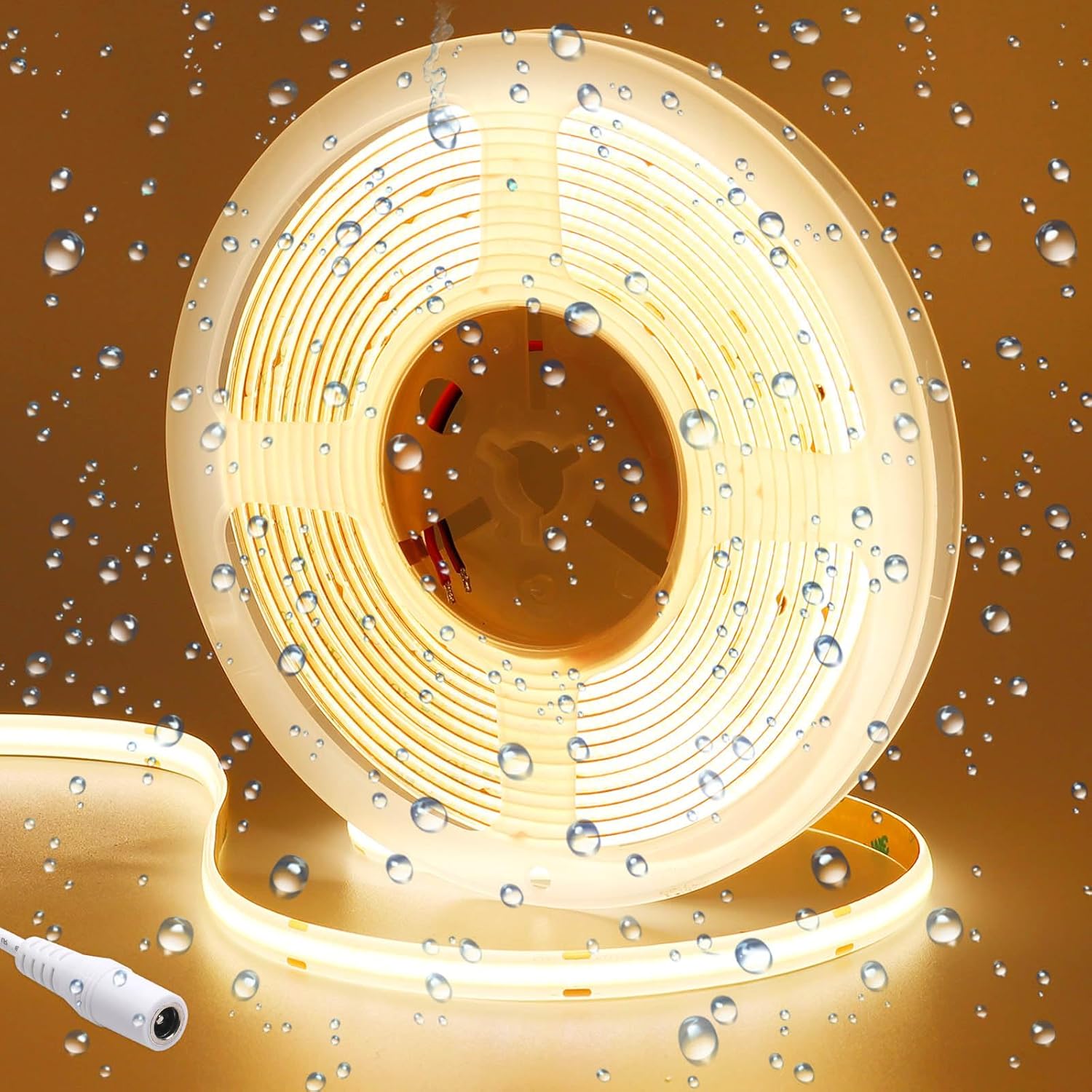 Amazon.com: GOMING 24V COB LED Strip Light Warm White 3000K 5M/16.4ft ...