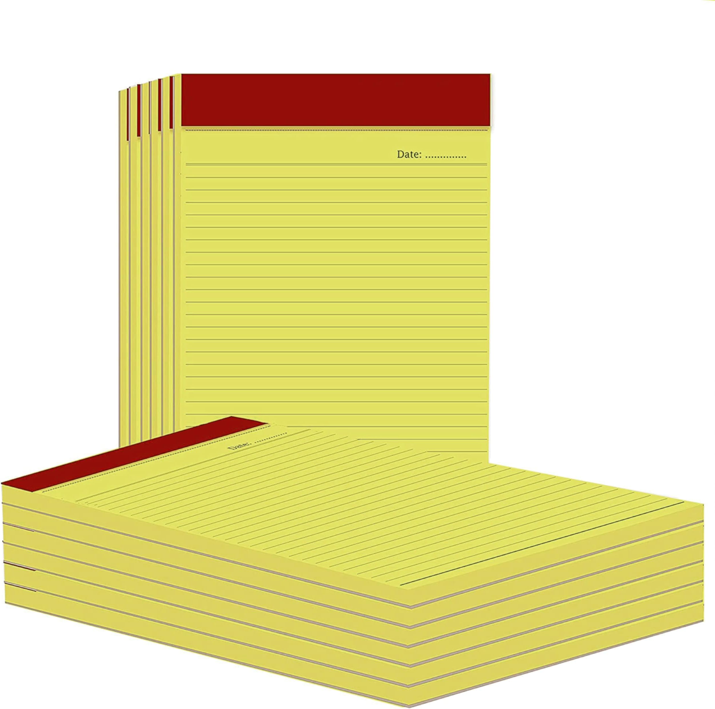 amazon basics Narrow Ruled Writing Pad - 5 x 8 Inches, 50 Sheets, Pack ...