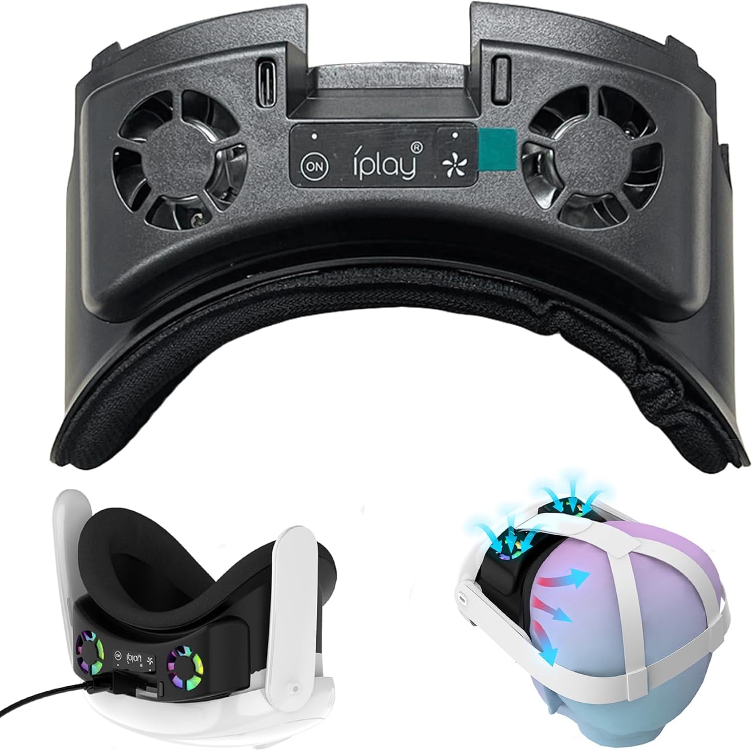 New World Face Cover Cooling Fan for Meta Quest 3 VR Headset, Cooling ...