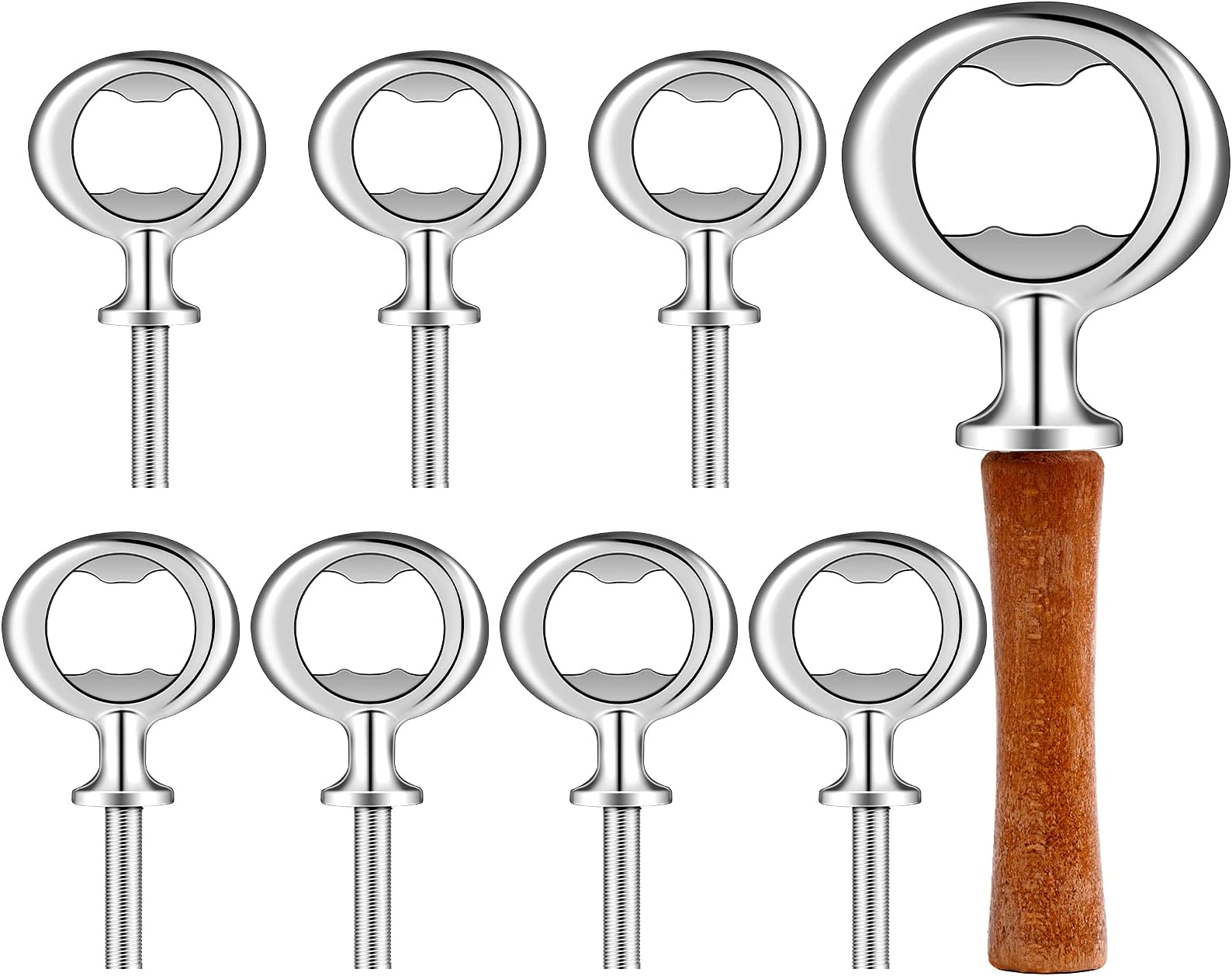 Amazon.com: 20 Set Stainless Steel Bottle Opener Insert Kits Metal Beer ...