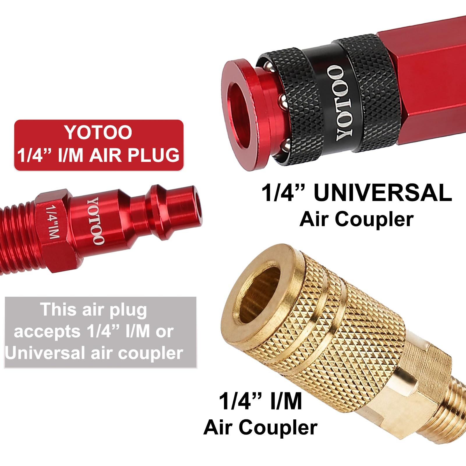 Snapklik.com : YOTOO 12 Piece Industrial I/M Type Air Plug Set