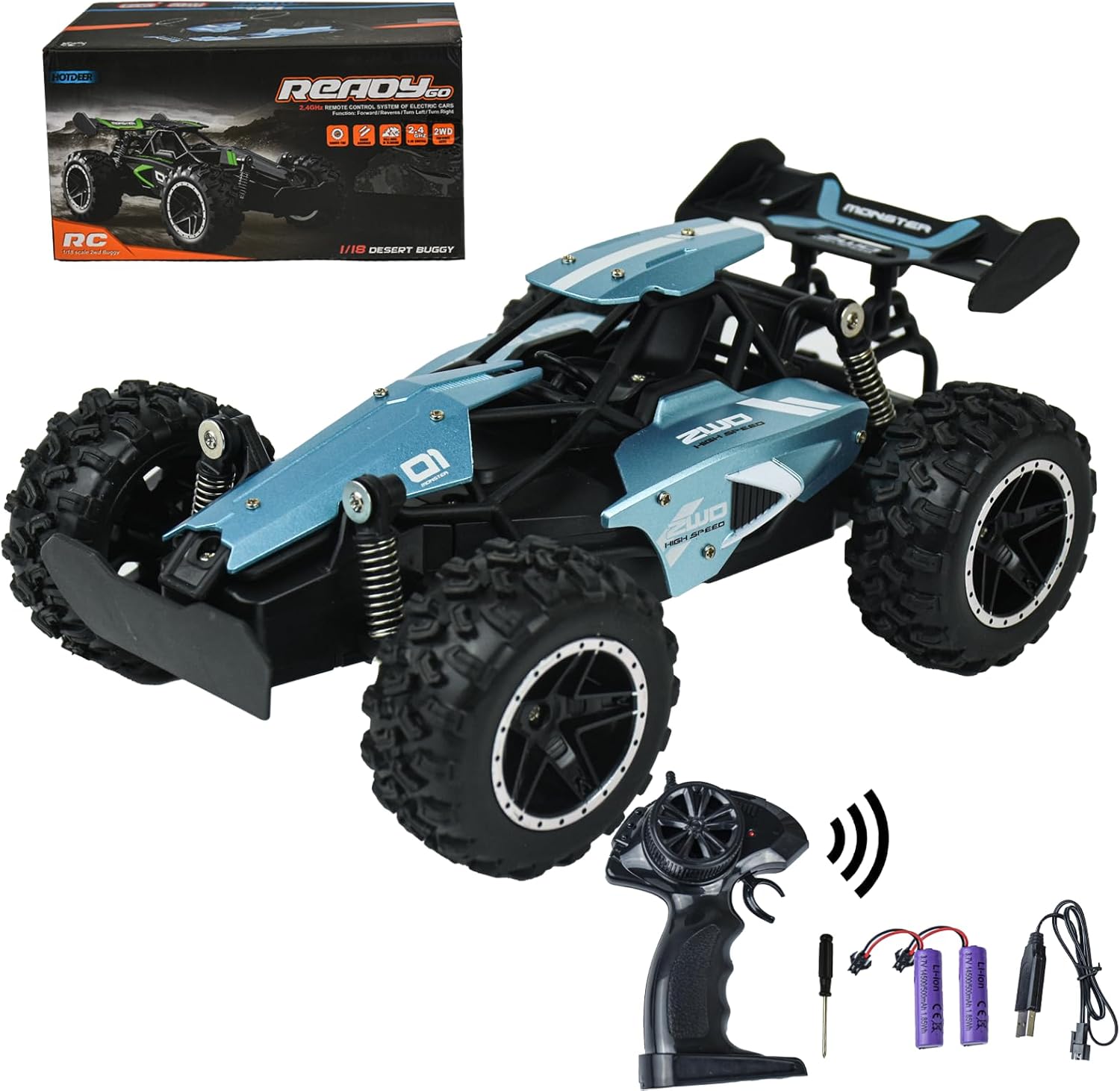 Locisne Remote Controlled High Speed Racing Car, 2.4 GHz RC Car, Off ...
