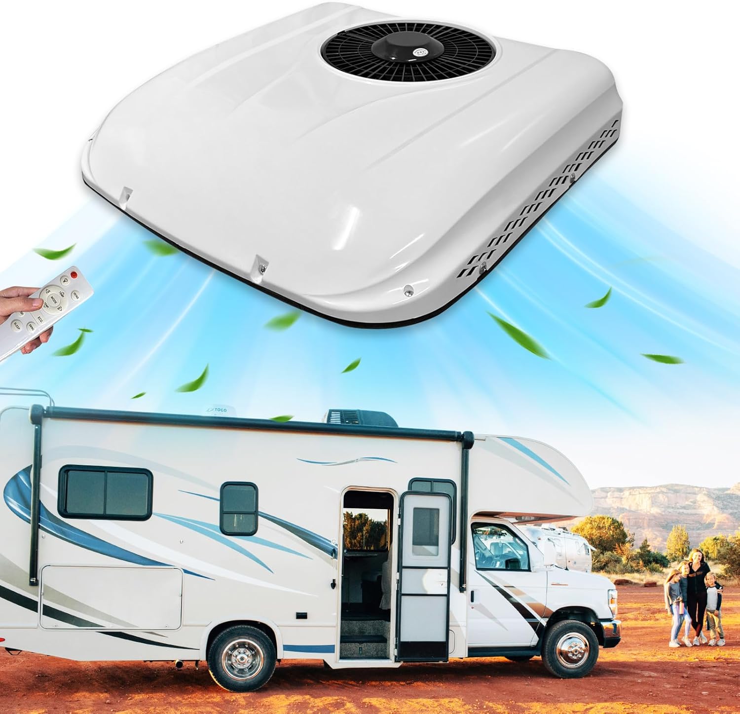 Amazon.com: 9000 BTU RV Roof Air Conditioner 12V Quiet Camper AC Unit ...