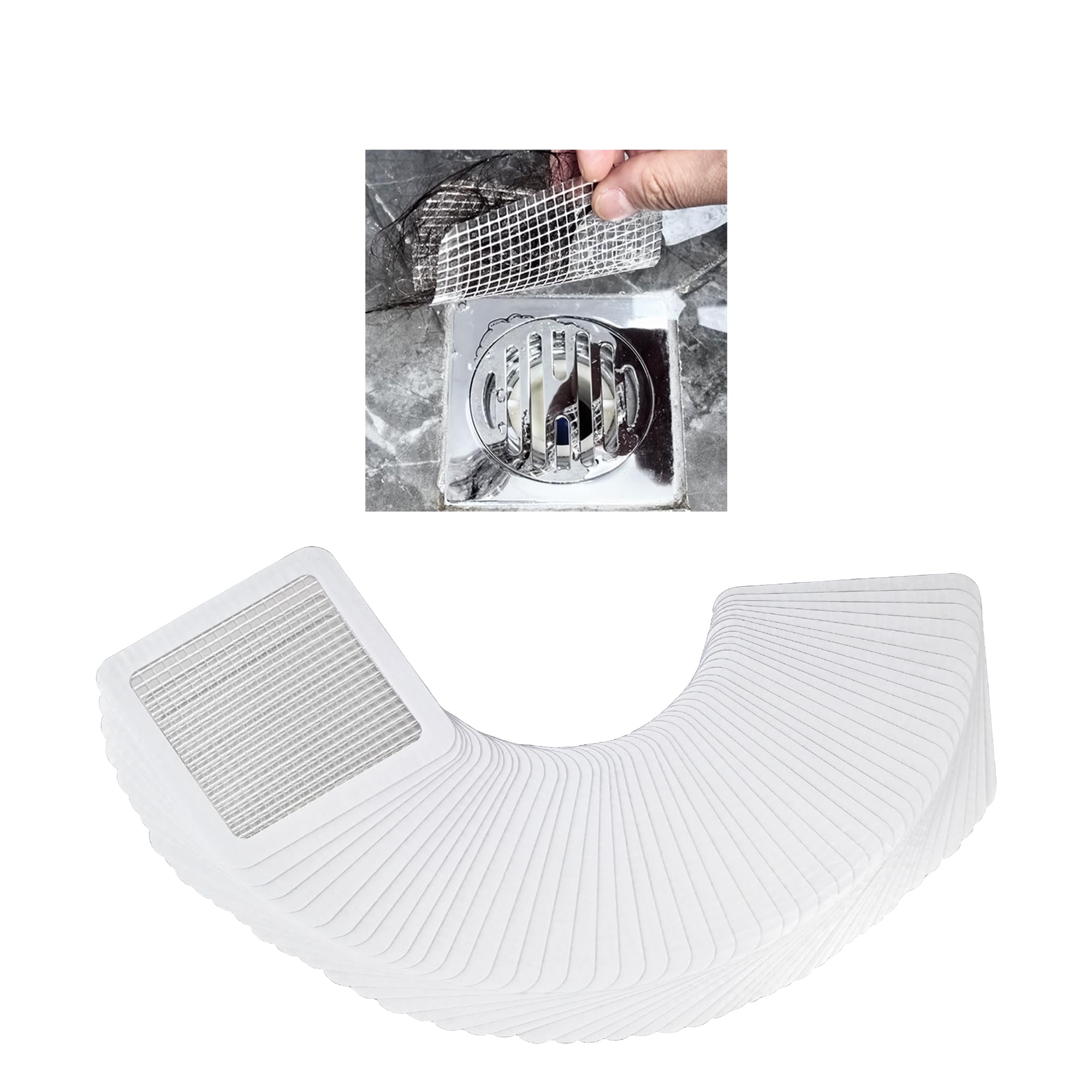 Disposable Drain Hair Catcher,Filter Patches Sewer Filter for Bathroom ...