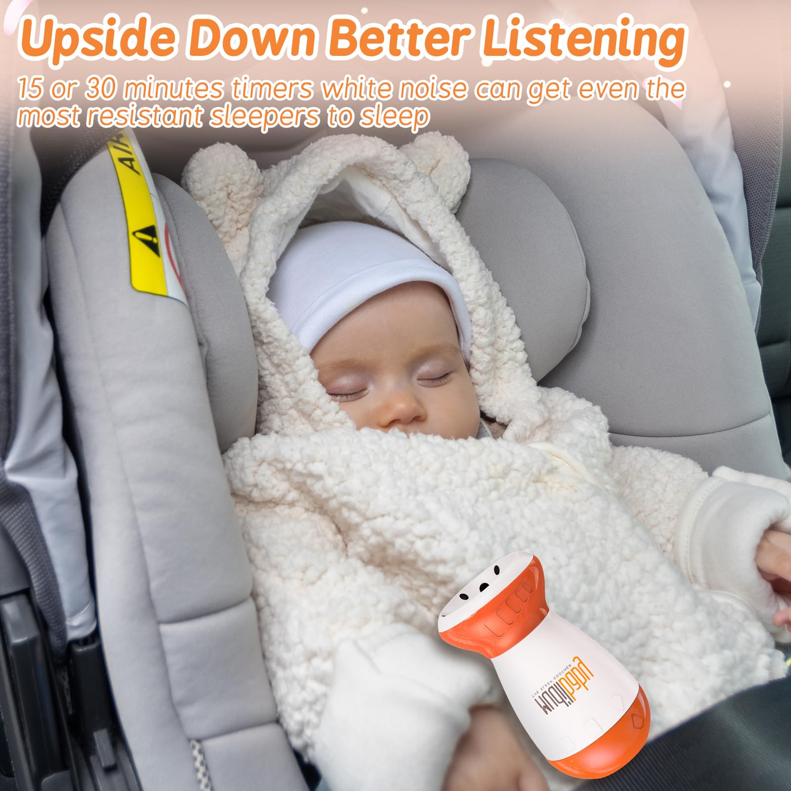 Shushing Baby Sound Soother, Sleep Soother Portable Sound Machine Baby ...