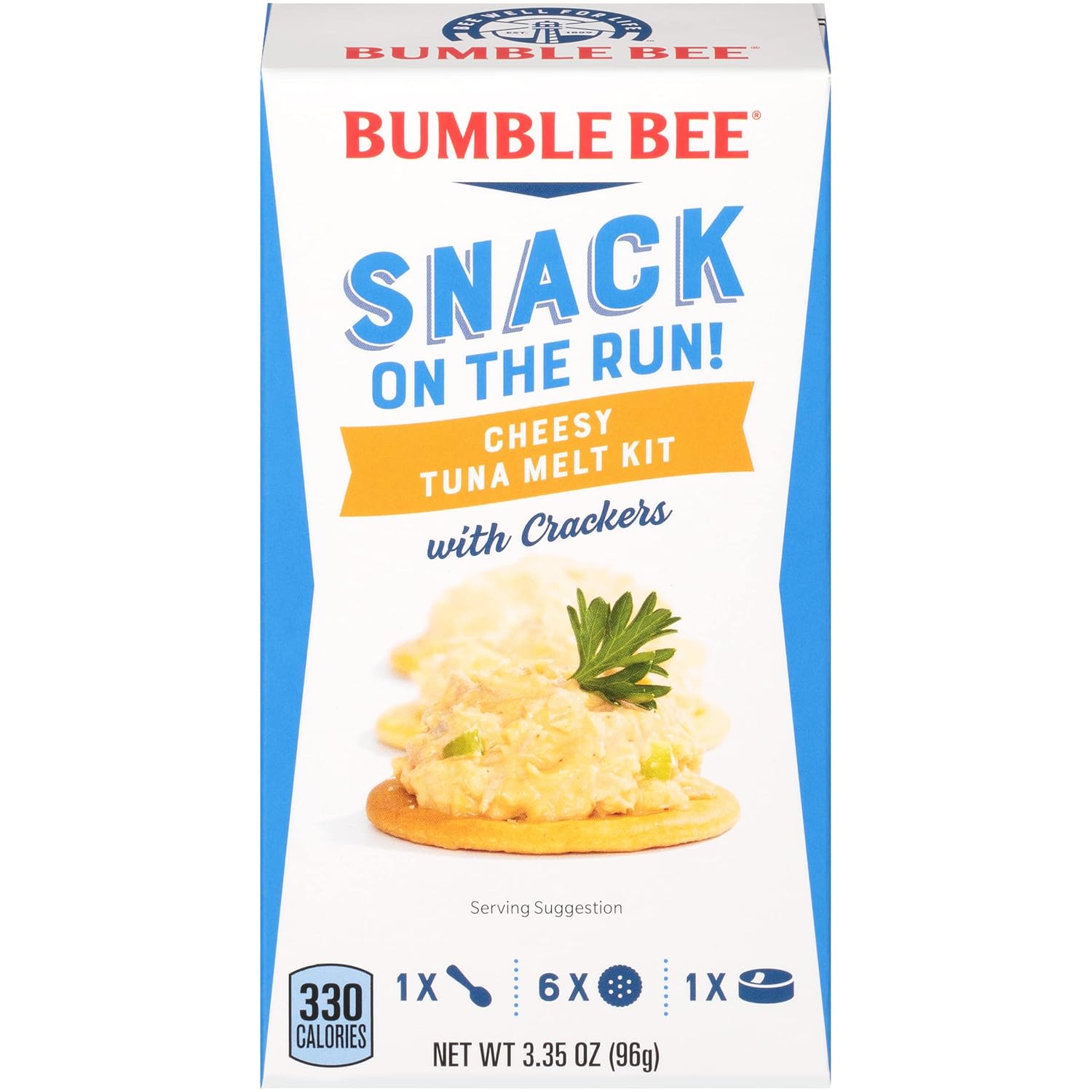 Amazon.com : BUMBLE BEE Snack On The Run Crackers Kit, Cheesy Tuna Melt ...