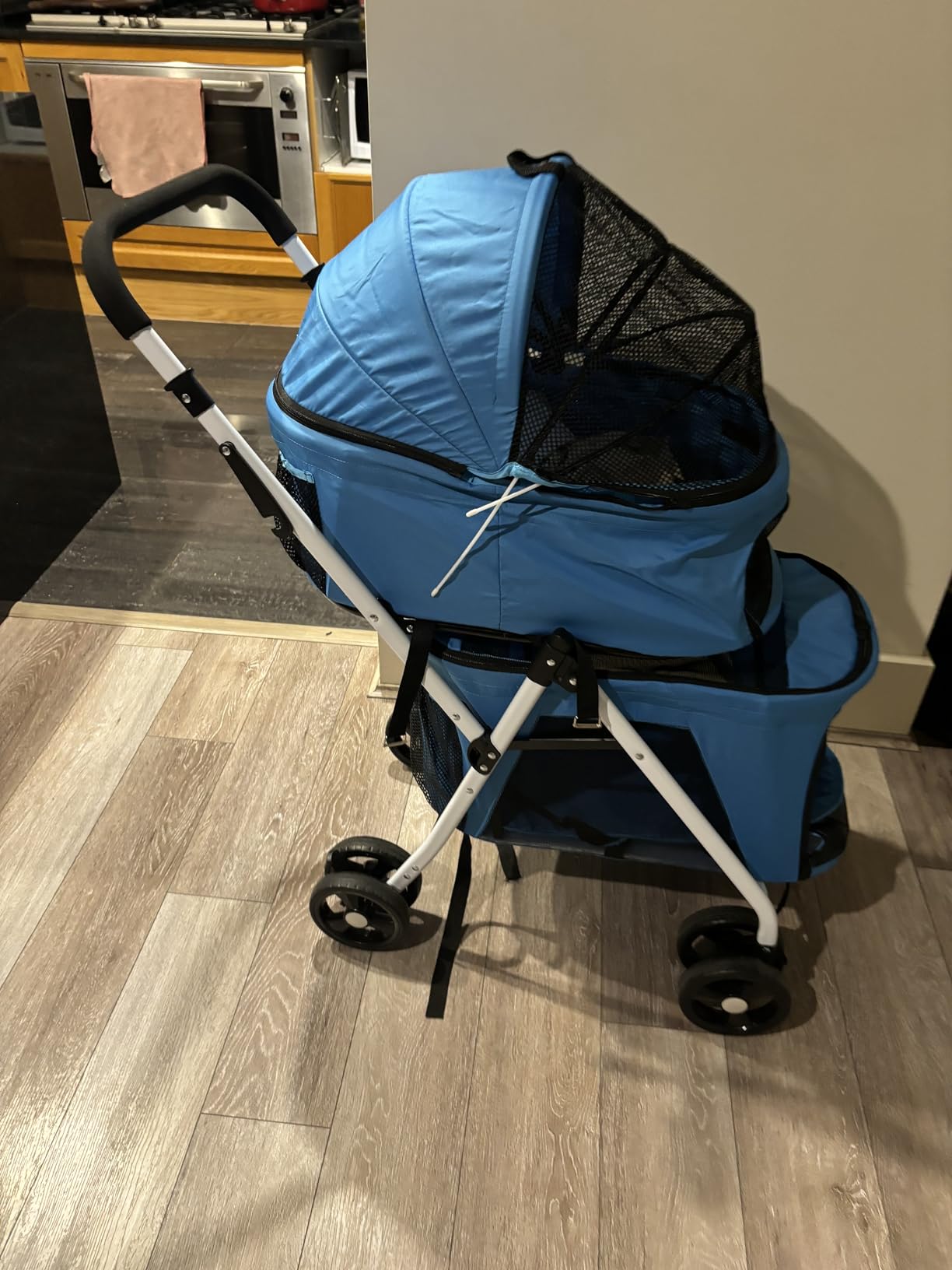 i.Pet Pet Stroller, 3 in 1 Cat Dog Carrier Backpack Travel Strollers ...