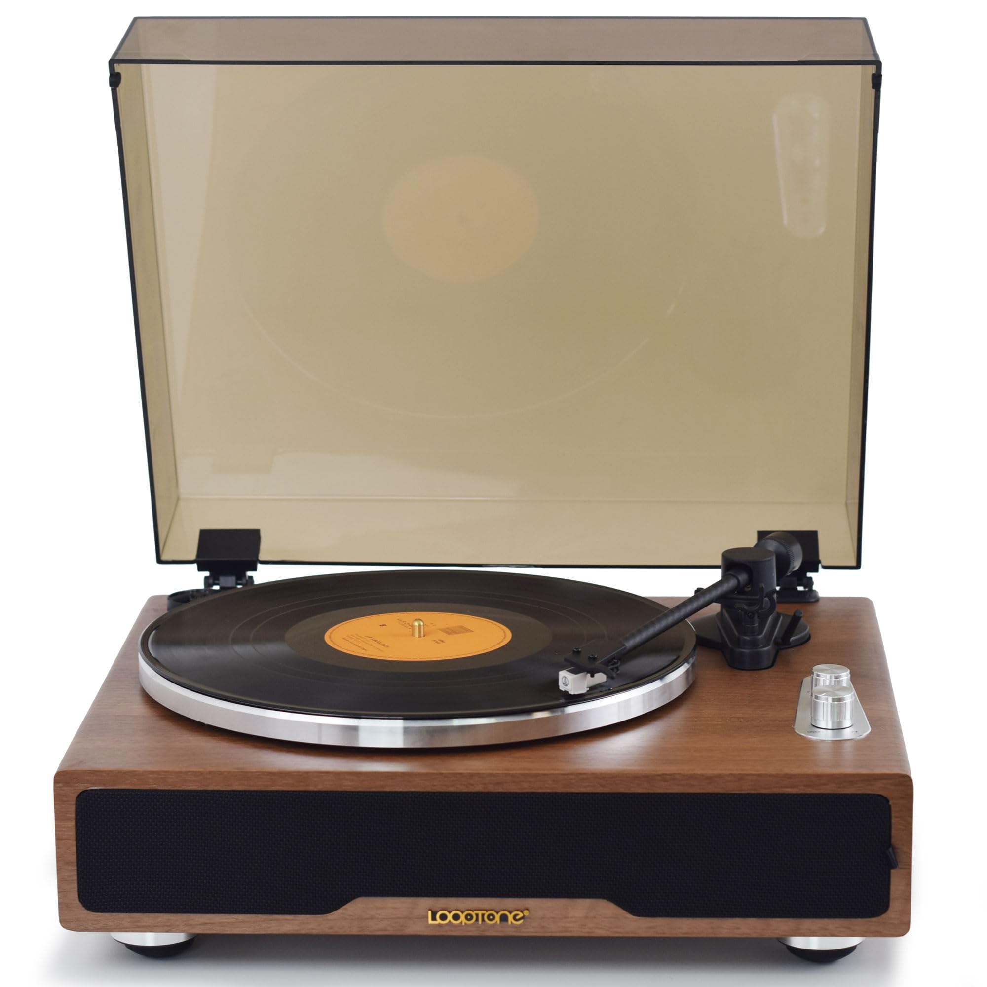 Amazon.com: LoopTone Vinyl Record Player with 2 Tweeter and 2 Bass ...