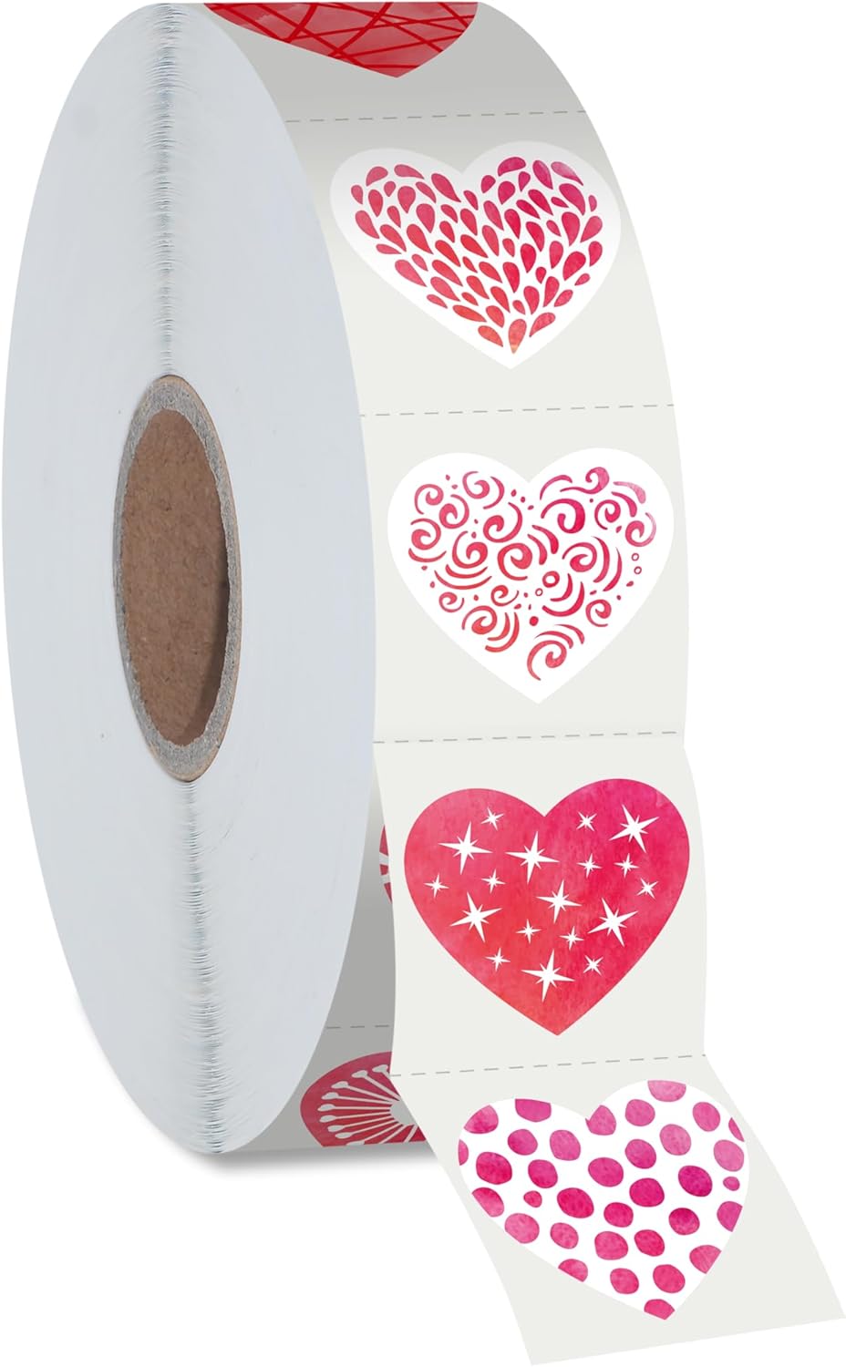 Amazon.com : 1200 PCS Heart-Shaped Sticker, 12 Designs Self-Adhesive ...
