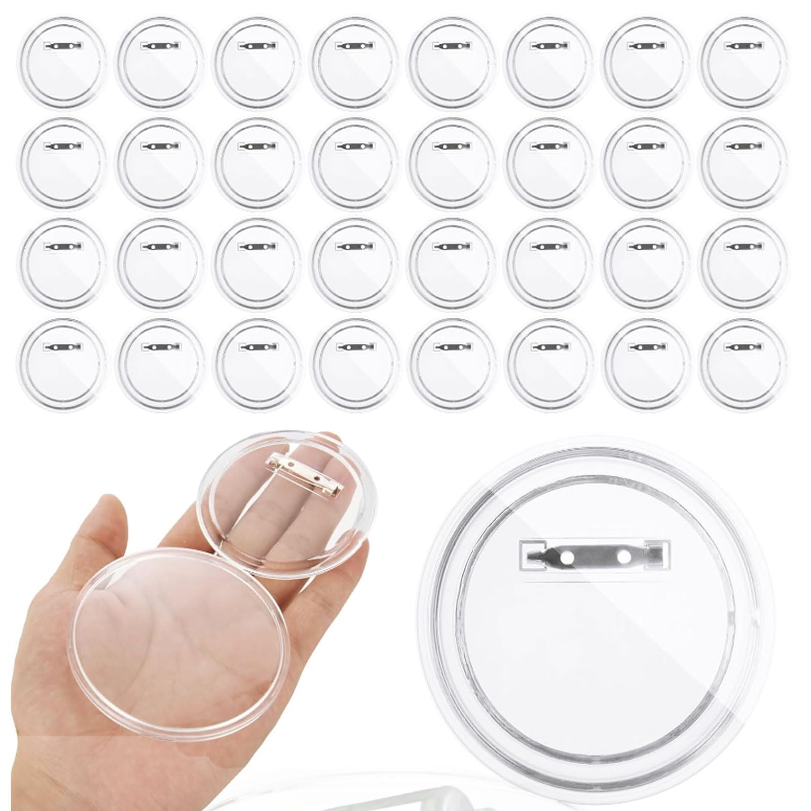 Amazon.com: QTLCOHD 100 Pcs Acrylic Button Pins Badge 3 Inch DIY Custom ...