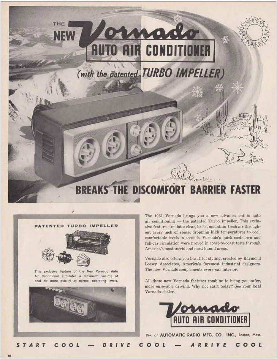 Amazon.com: RelicPaper 1961 Vornado Auto Air Conditioner: Turbo ...