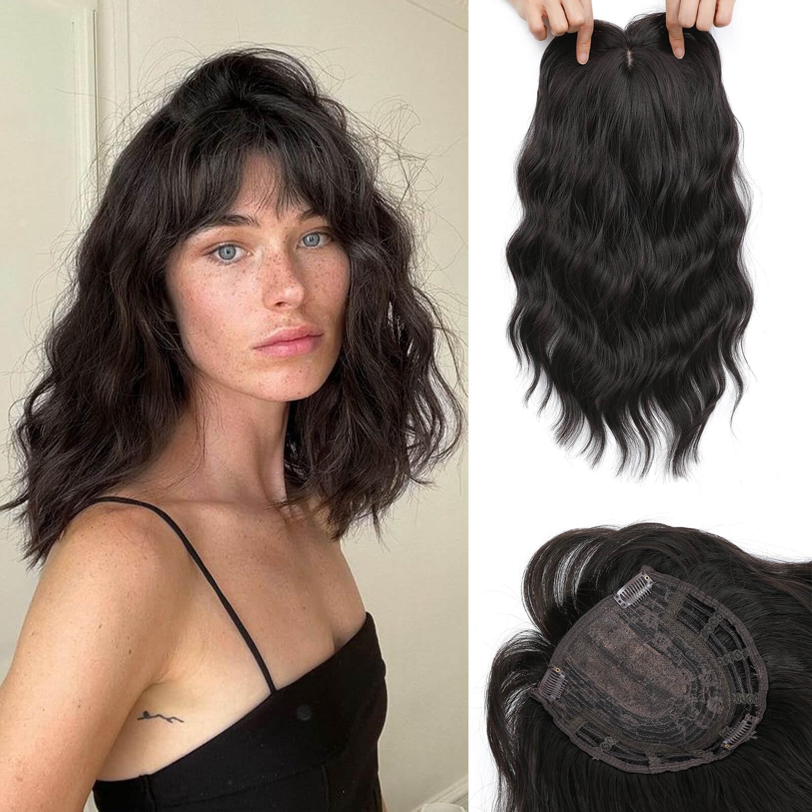 Amazon.com : Megito Hair Toppers for Women with Thinning Hair 14inch ...