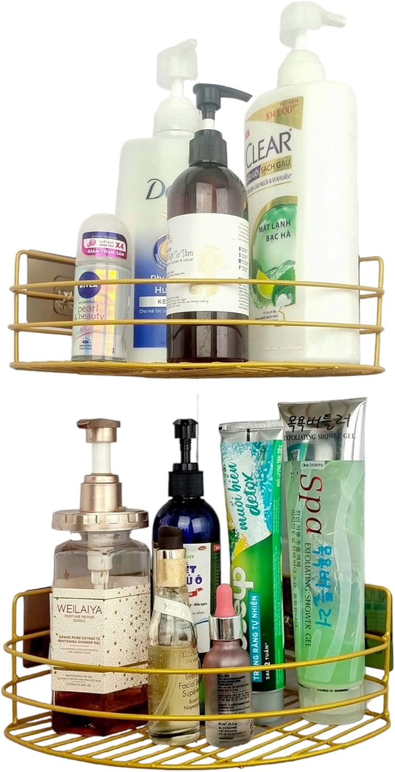 Amazon.com: Vytaco flower Bathroom Storage (2 Pack) Shelf Shampoo ...