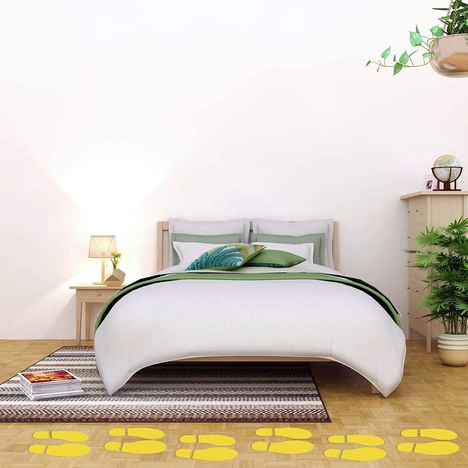 Snapklik.com : 45 Pairs 90 Prints Kids Shoes Decals 8 Inch Footprint ...