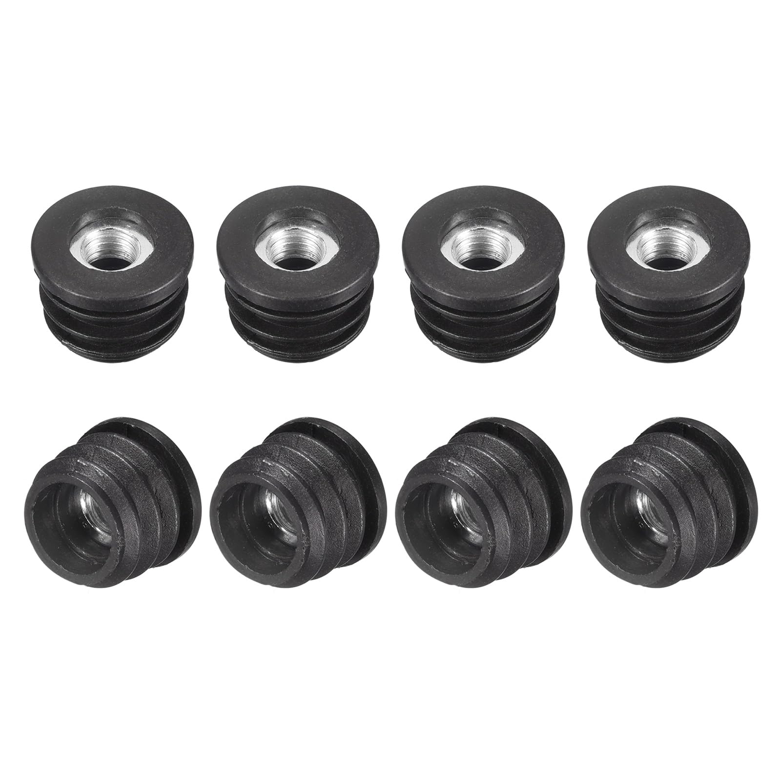 Amazon.com: uxcell 8Pcs Plastic Threaded Tube Inserts with M8 Thread ...