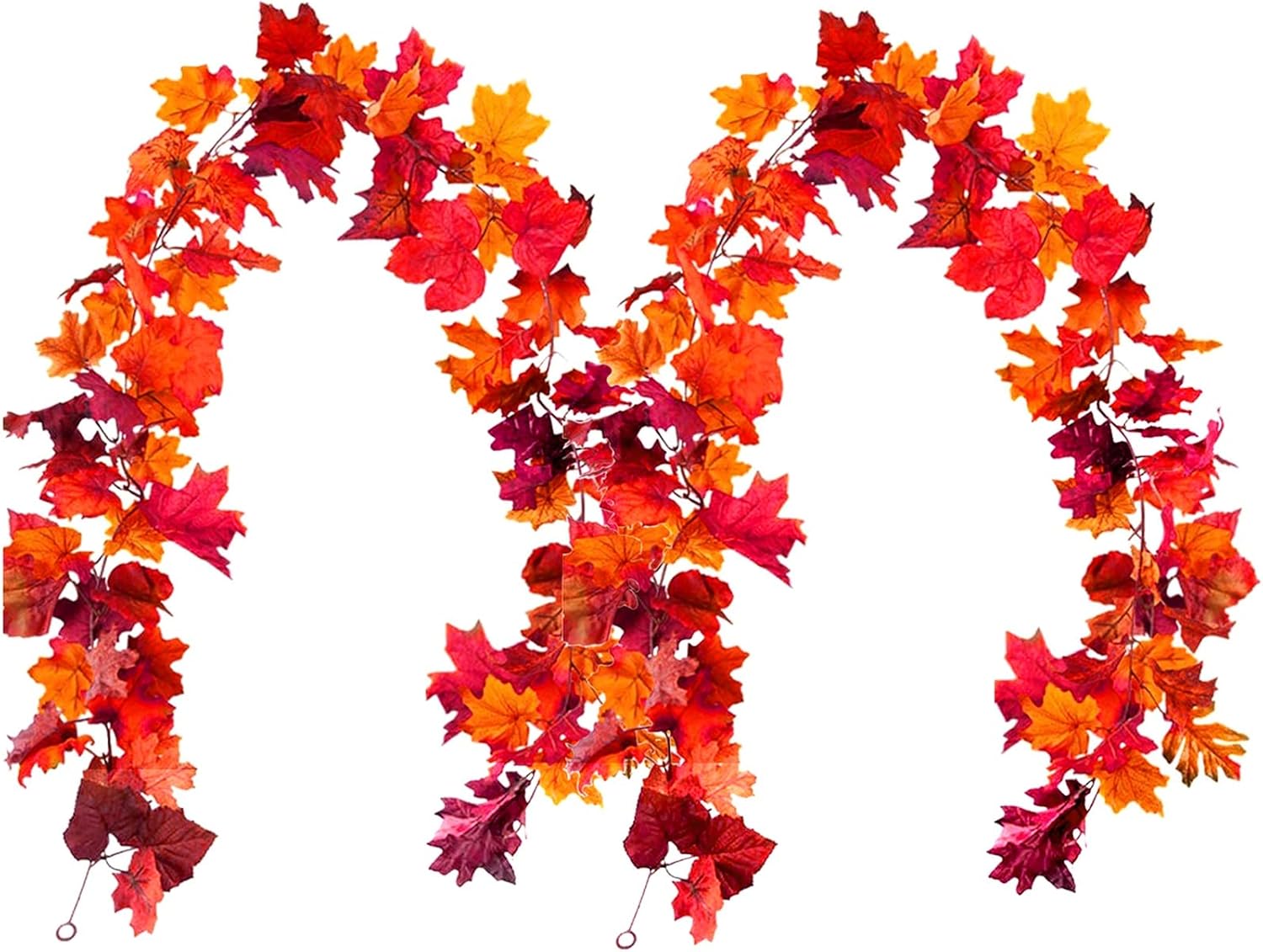 Amazon.com: NekoE＆O 2 Pack Fall Garland Maple Leaf Garland - 5.8ft ...