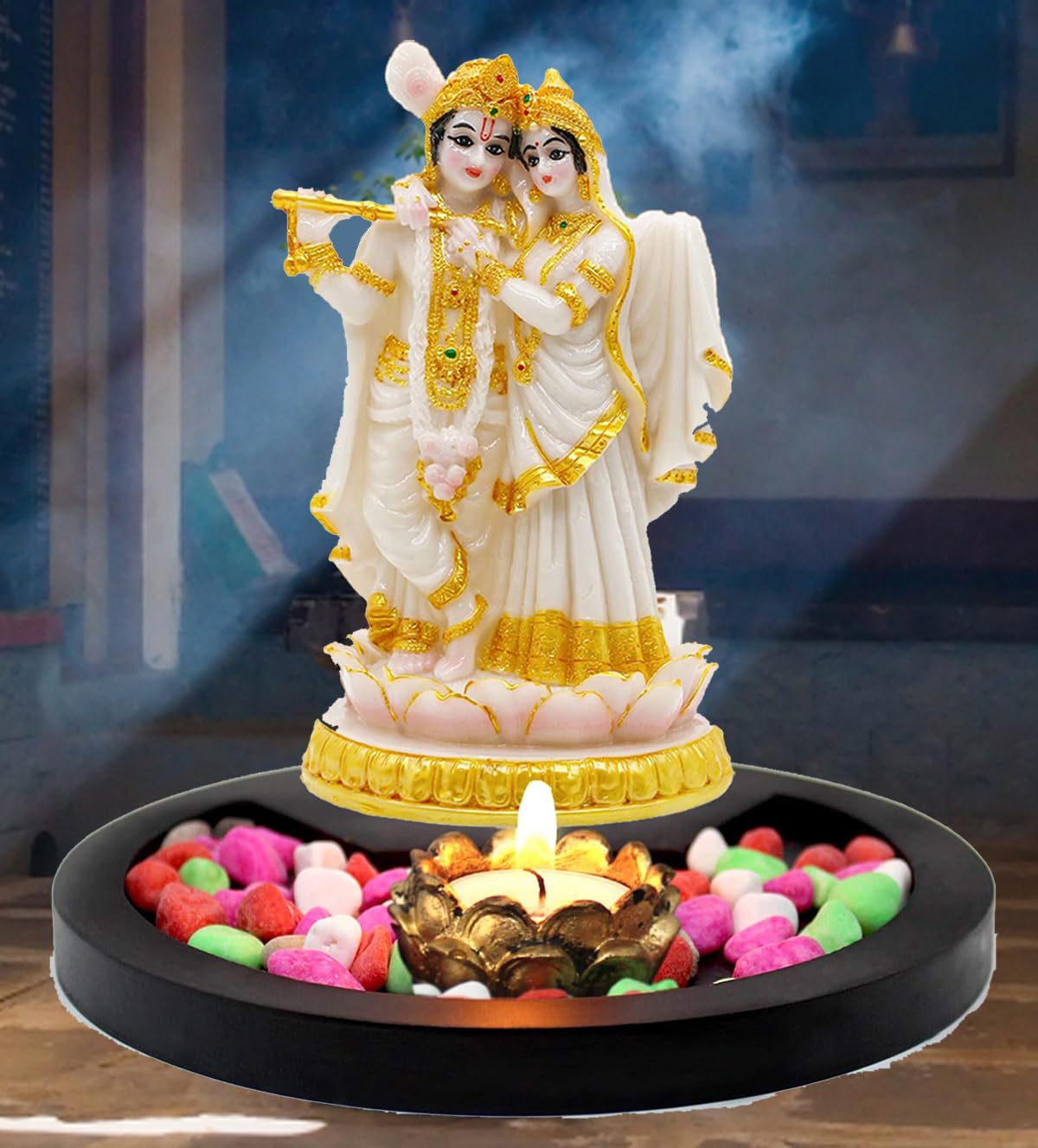 Buy SN Handicrafts Radha Krishna Idol Statue Showpiece - Decoration ...