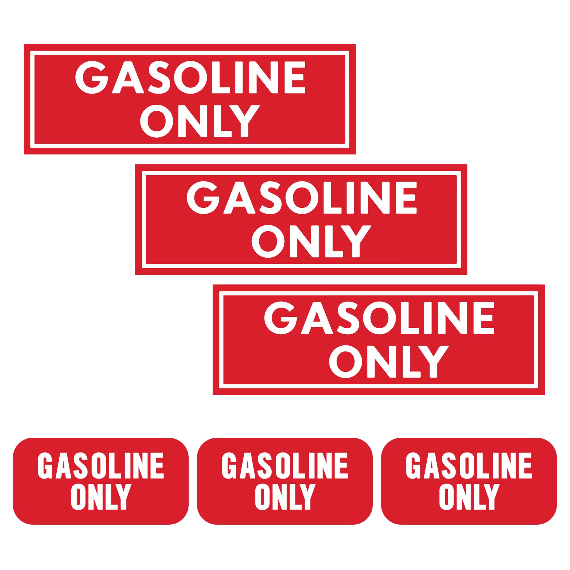 Amazon.com: United by Color Gasoline Only Stickers (6 Pack), Gas ...