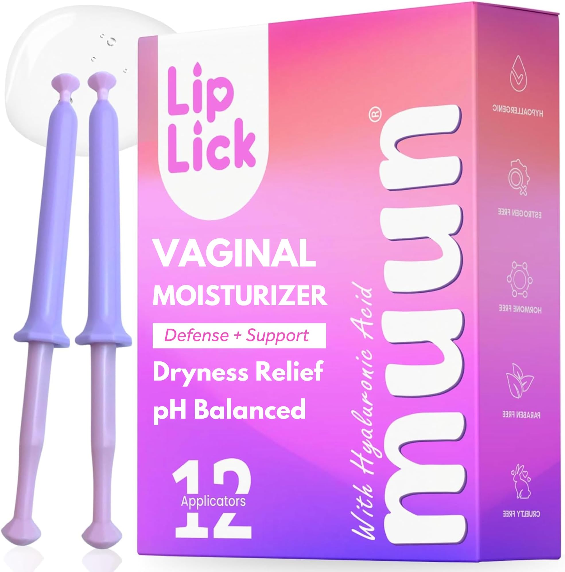 Amazon.com: Muun Vaginal Moisturizer - Pack 12 Immediate Intimate ...