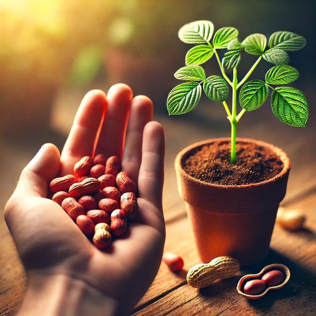 Amazon.com : Seeds Spanish Peanut 10 Seeds for Planting RedSkin Peanuts ...