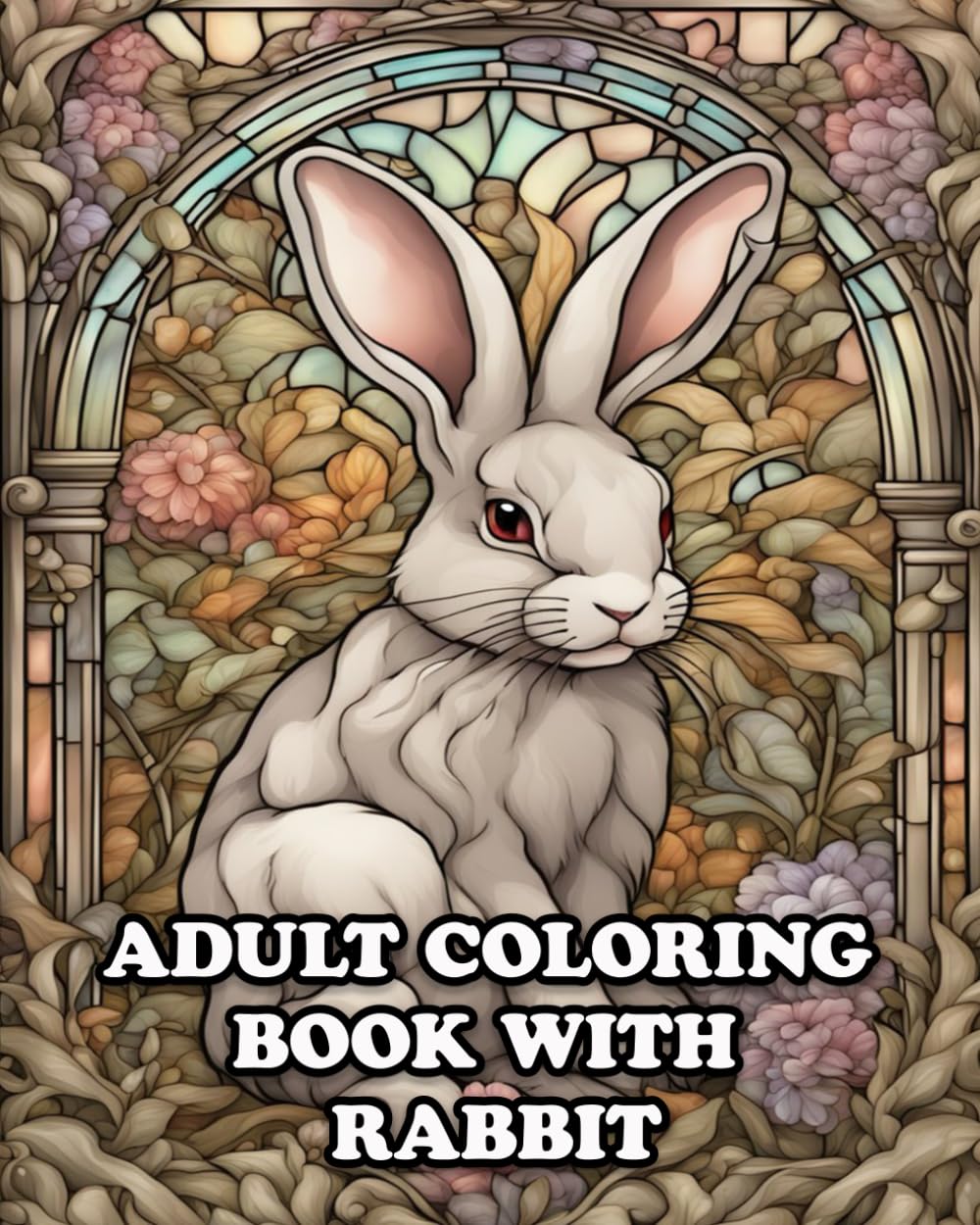 Amazon.com: Adult Coloring Book with Rabbit: For Stress Relieving in ...