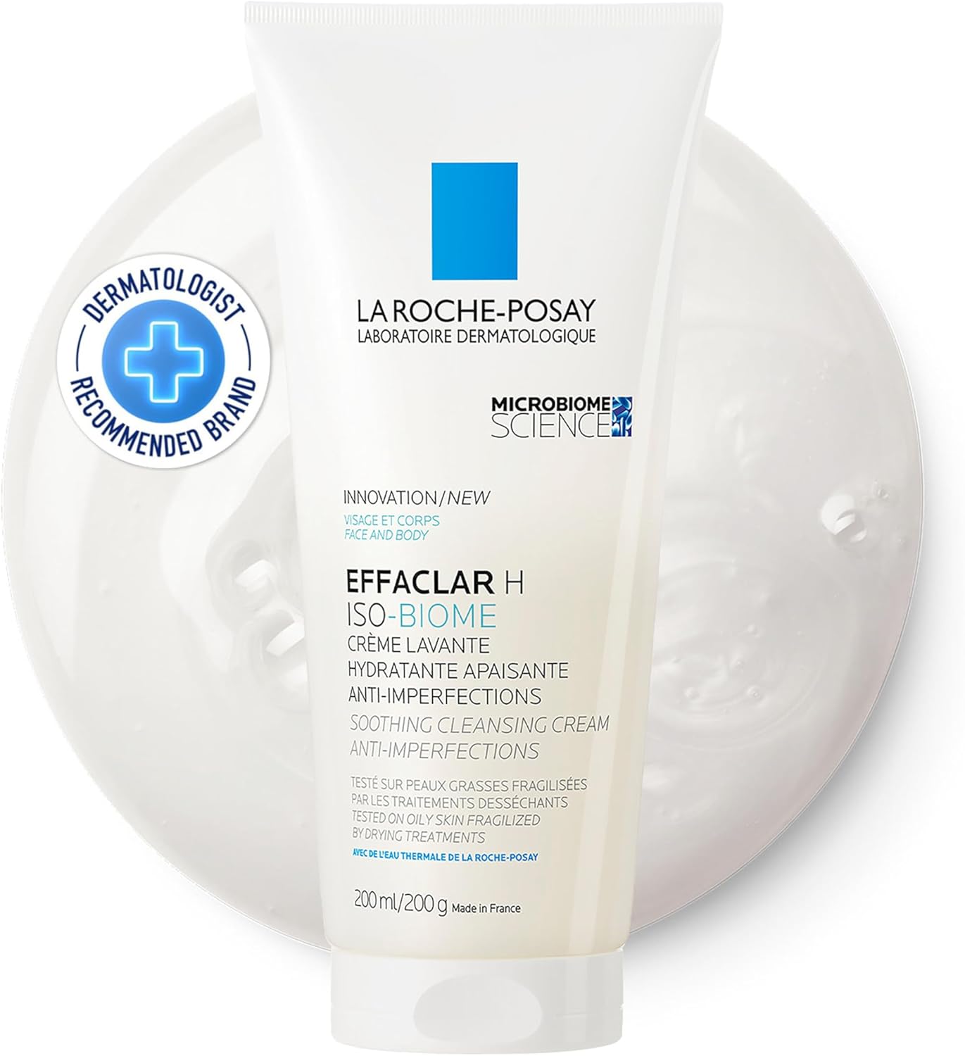 La Roche-Posay Effaclar H Iso-Biome Soothing Cleansing Cream 200ml ...