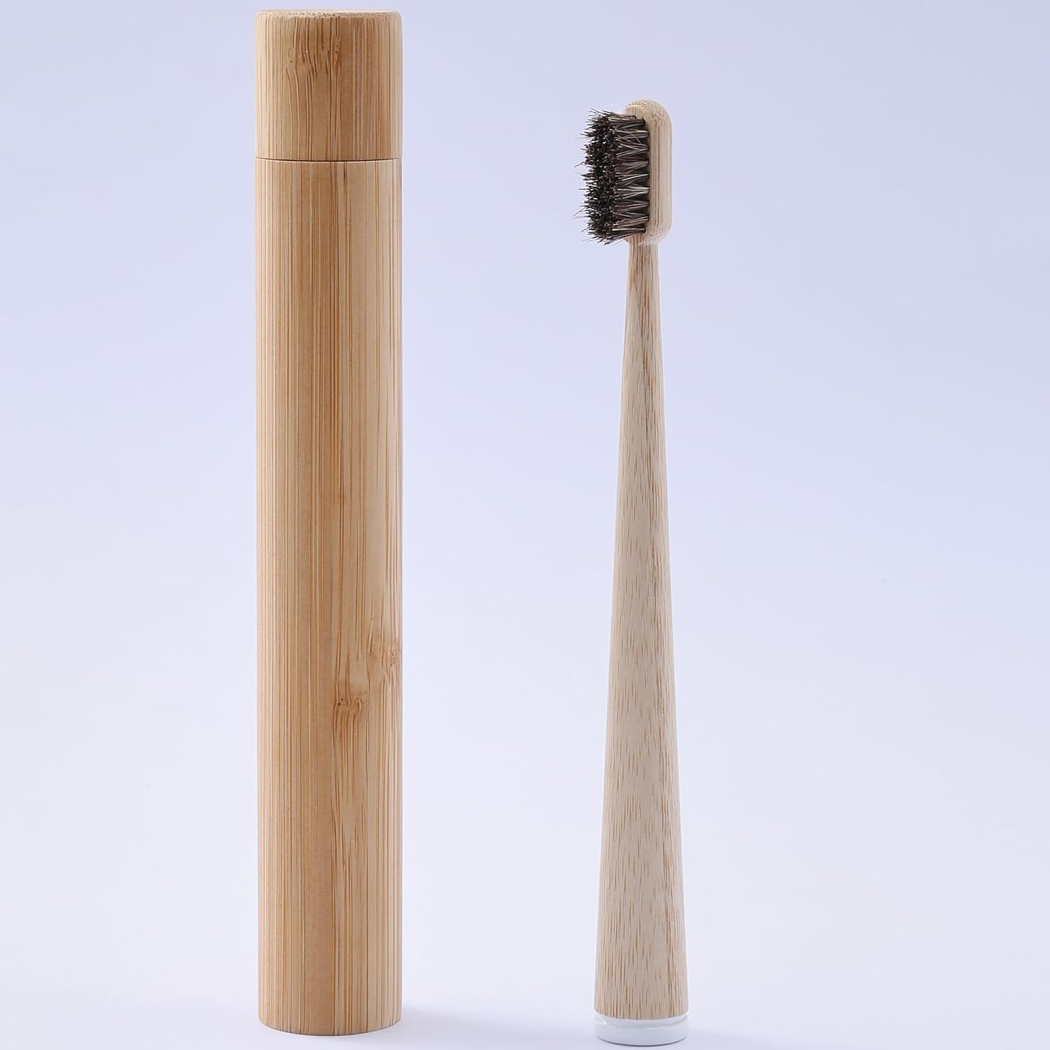 Amazon.com: FAQQI Horse Hair Toothbrush with Bamboo Travel Case ...
