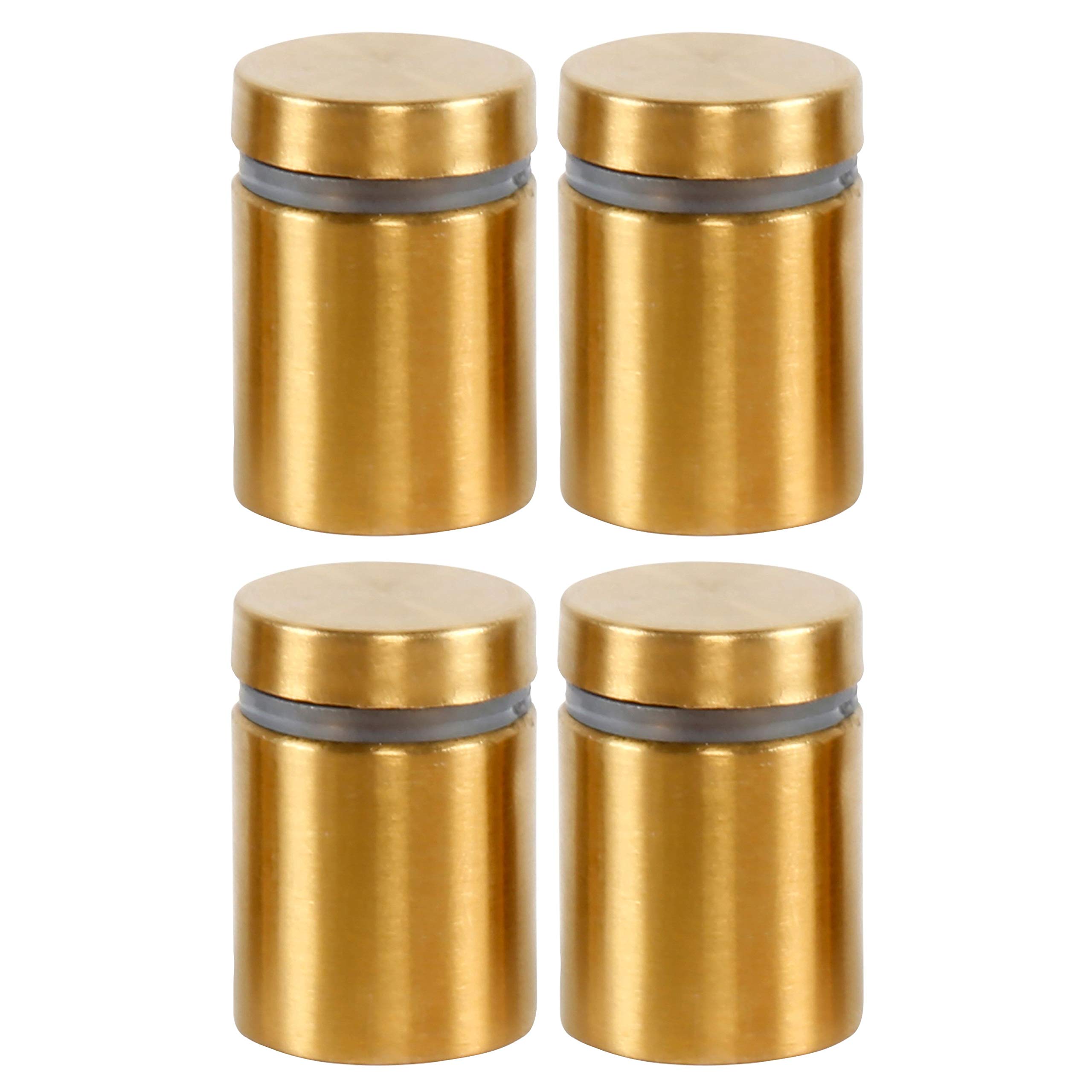 Amazon.com: M&T Displays Stainless Steel Gold Brush Standoff Screws (3/ ...