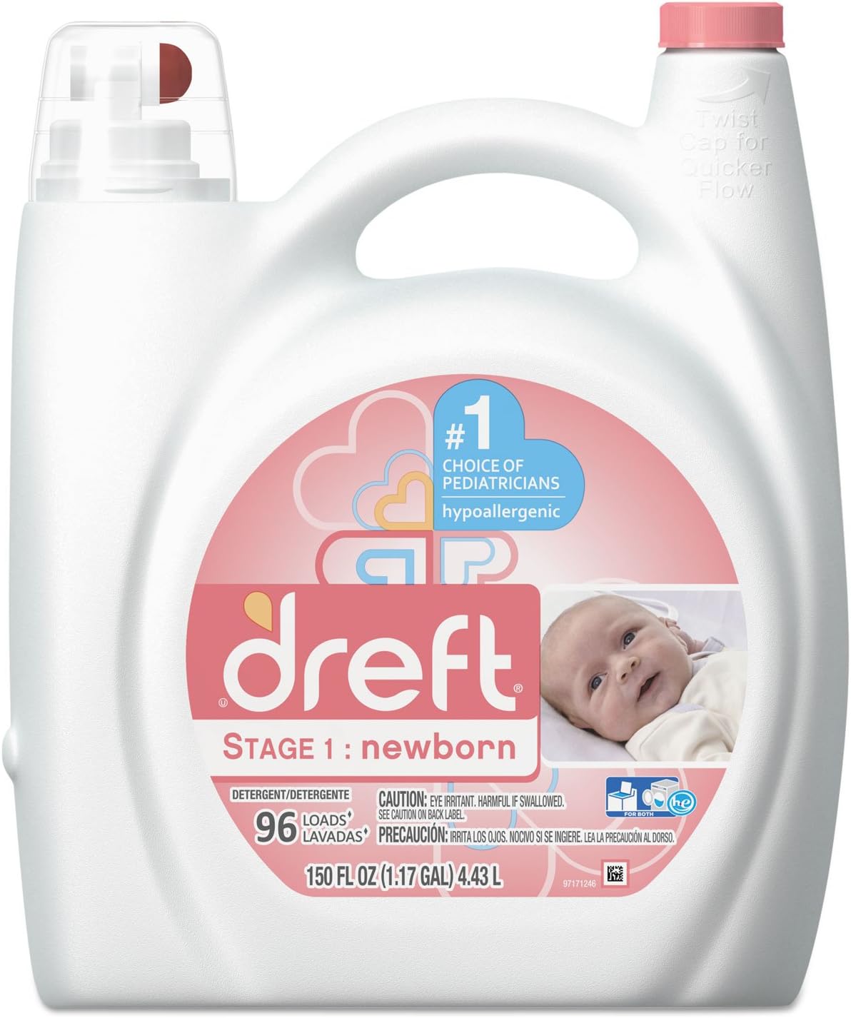 Amazon.com: Dreft 80377CT Ultra Laundry Detergent Liquid Original Scent ...