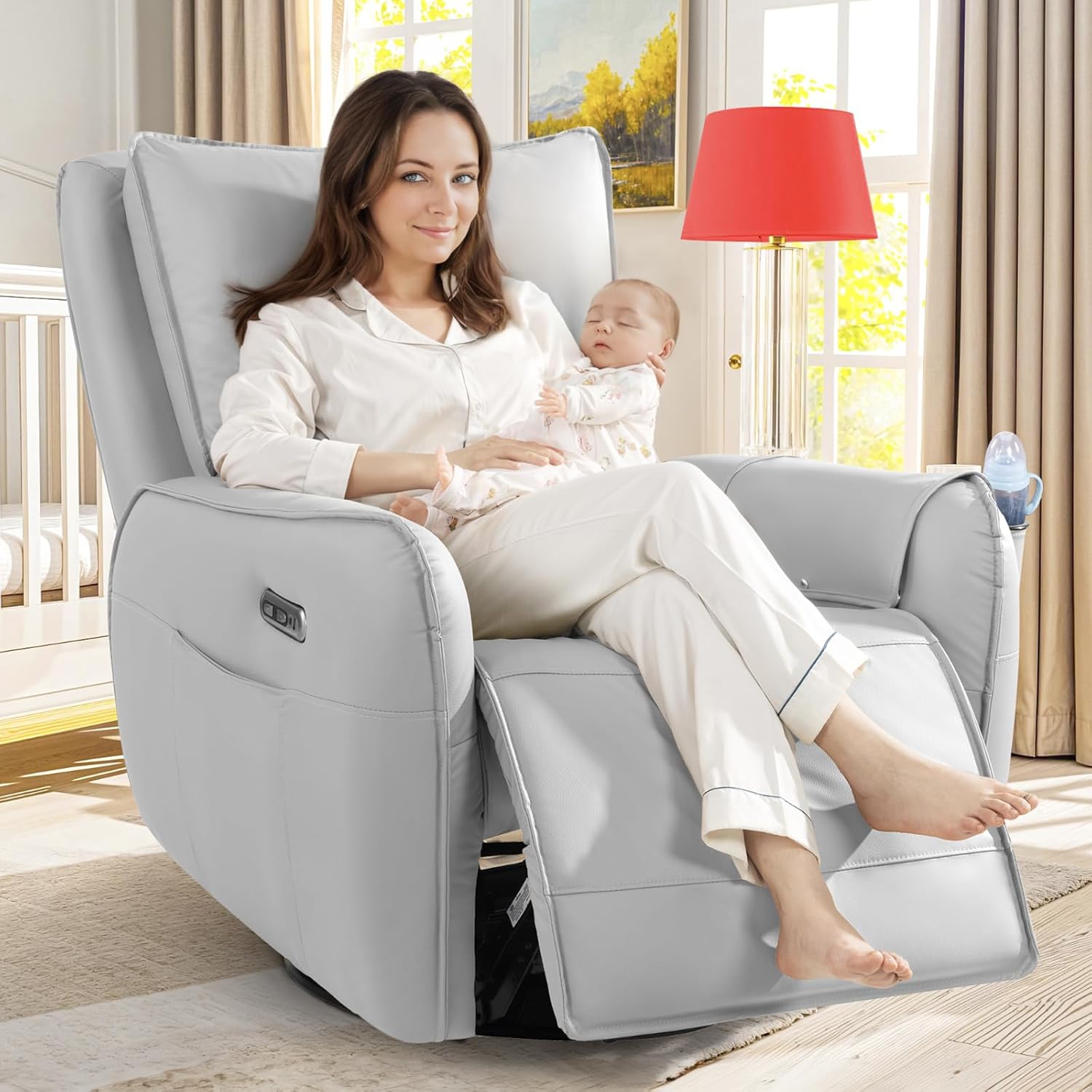 Amazon.com: Power Recliner Gliders for Nursery, Electric Swivel Rocker ...