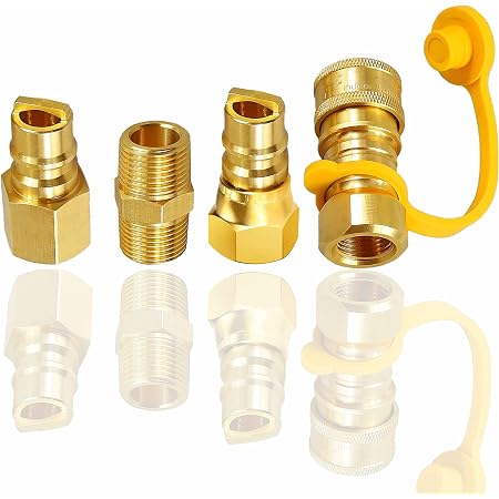 Amazon.com: GASPRO 3/8 Inch Natural Gas Quick Connect Fittings, Natural ...